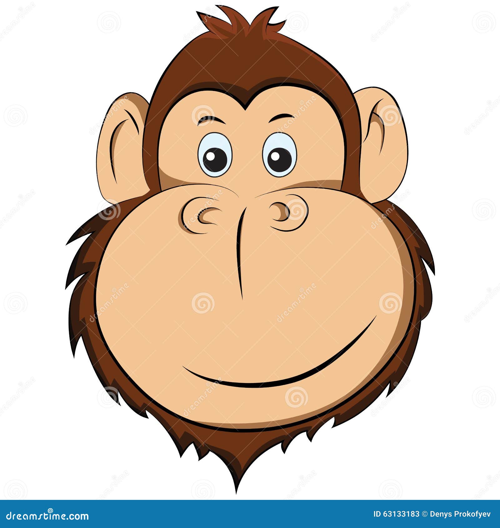 Vetor do macaco feliz ilustração do vetor. Ilustração de macaco - 63133183