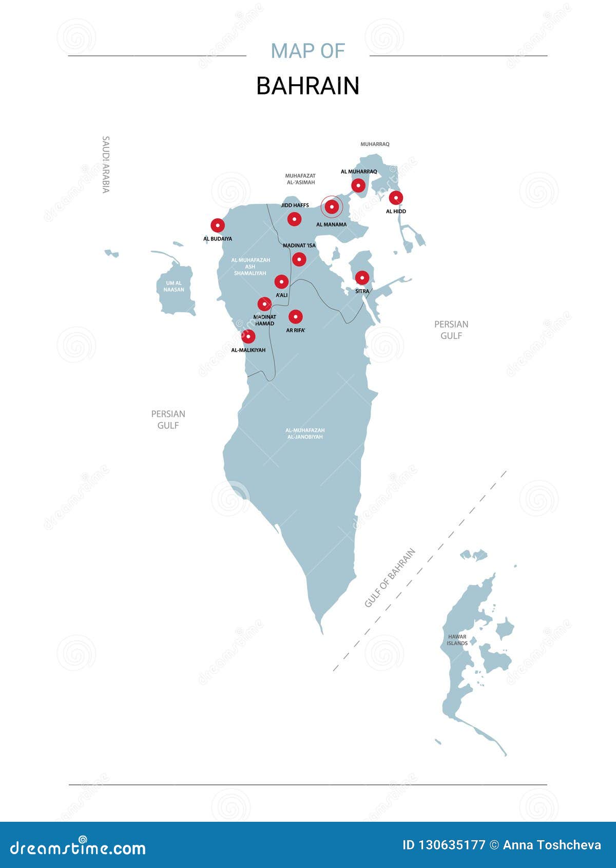 Vetor Do Mapa De Barém Com Pino Vermelho Ilustração do Vetor ...