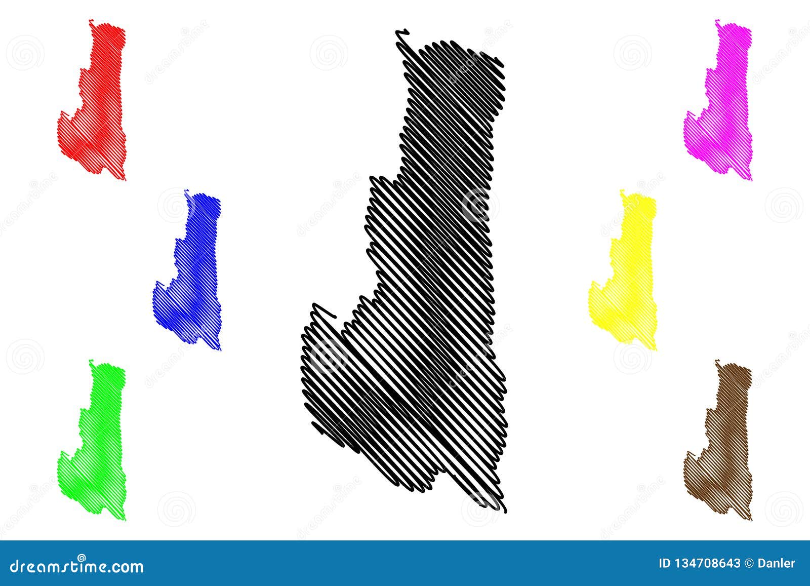 Vetor Do Mapa De Chin State Ilustração do Vetor - Ilustração de rabisco ...