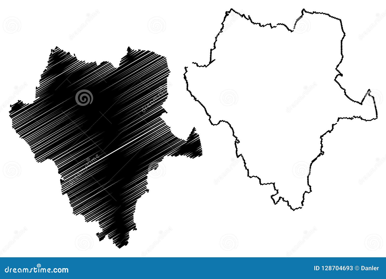 Vetor do mapa de Durango ilustração do vetor. Ilustração de bandeira ...