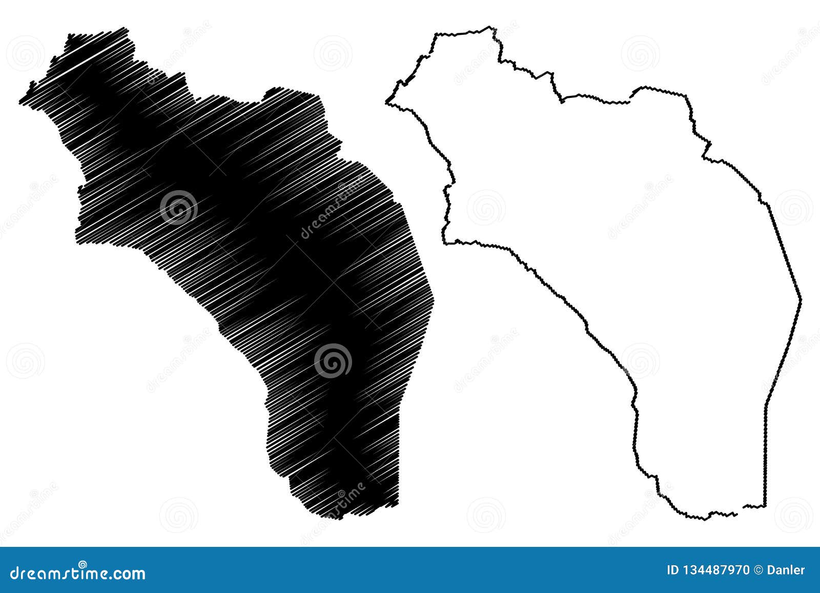 Vetor do mapa de La Rioja ilustração do vetor. Ilustração de sinal ...