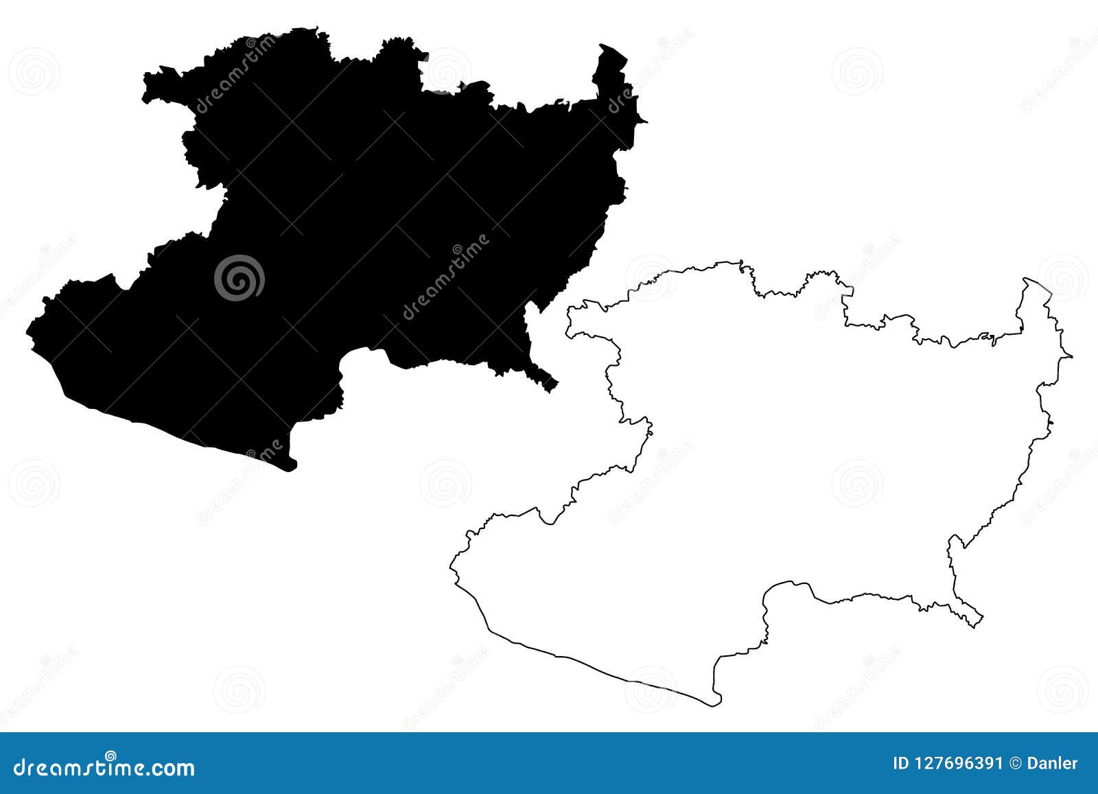 Vetor do mapa de Michoacan ilustração do vetor. Ilustração de projeto ...