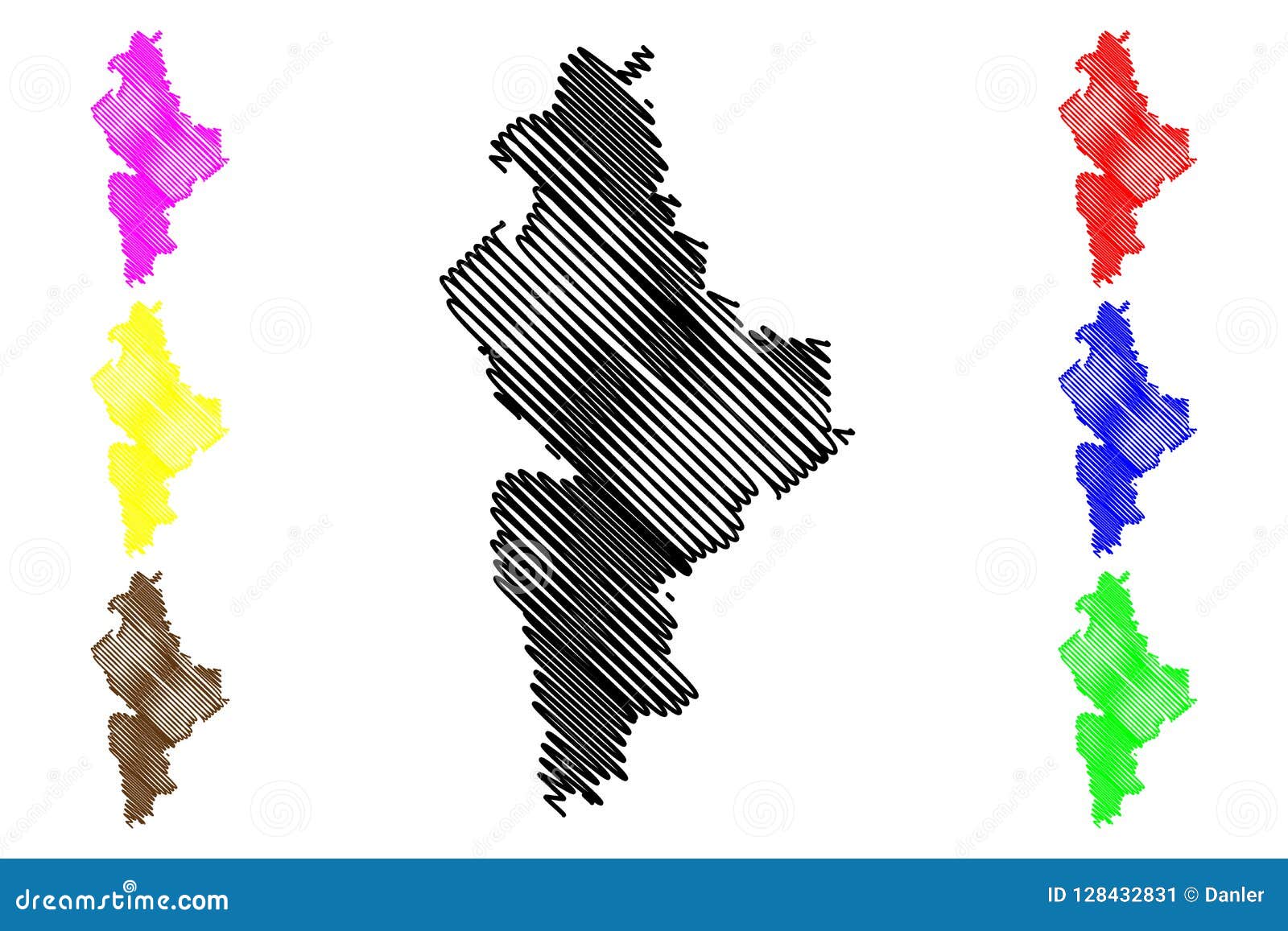 Vetor Do Mapa De Nuevo Leon Ilustração do Vetor - Ilustração de mapa ...