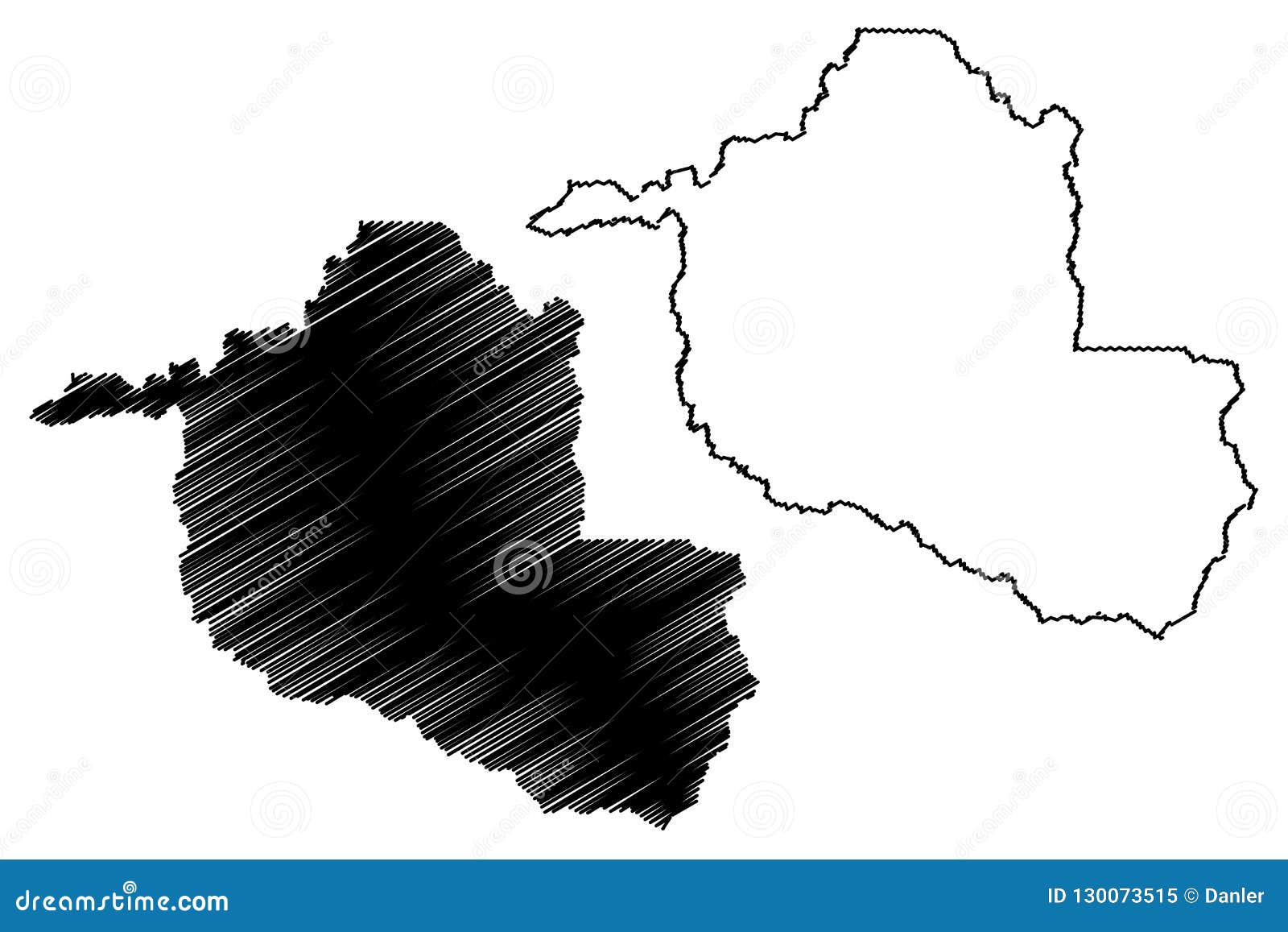 Vetor do mapa de Rondonia ilustração do vetor. Ilustração de linha ...