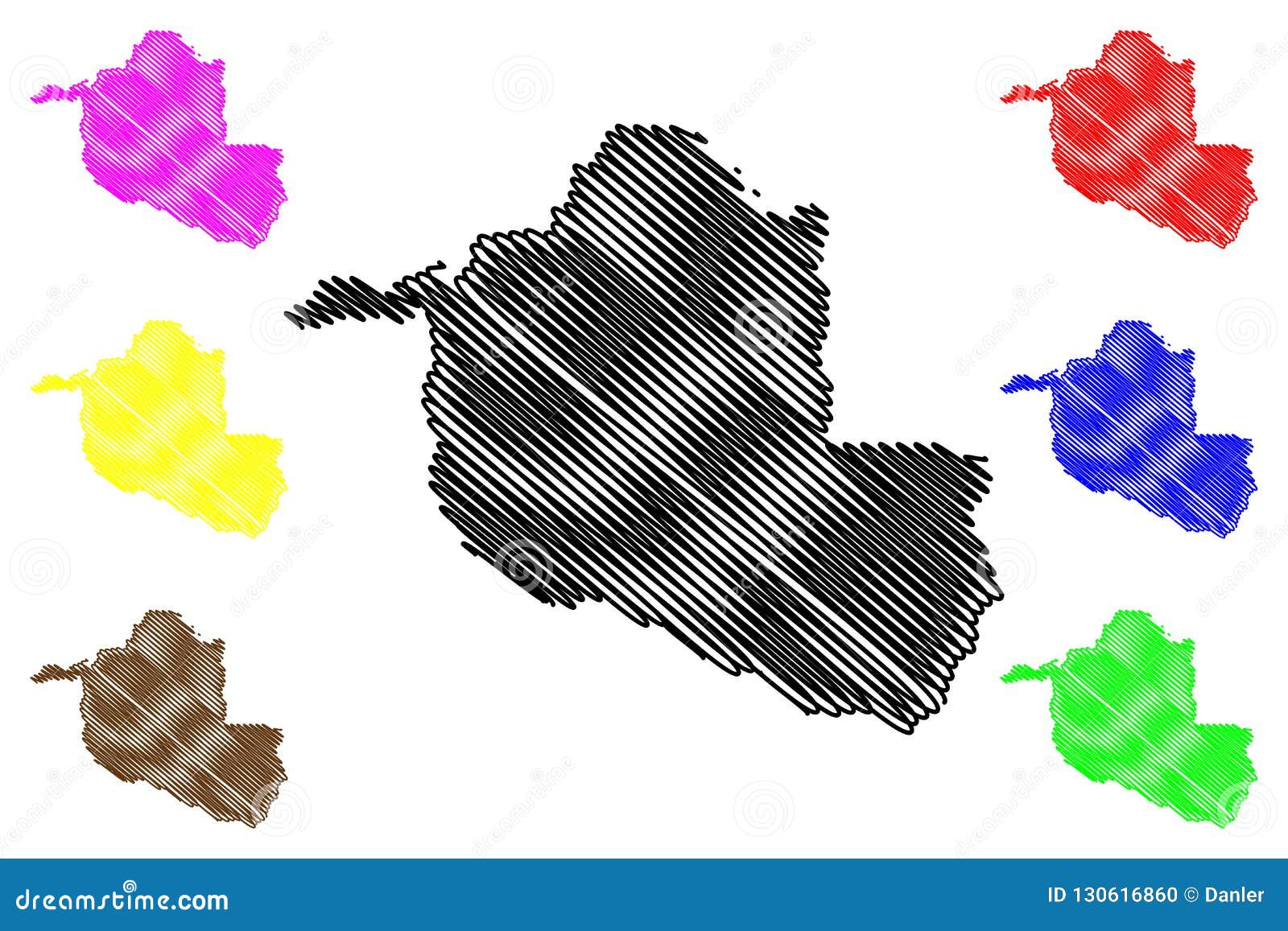 Vetor do mapa de Rondonia ilustração do vetor. Ilustração de condado ...