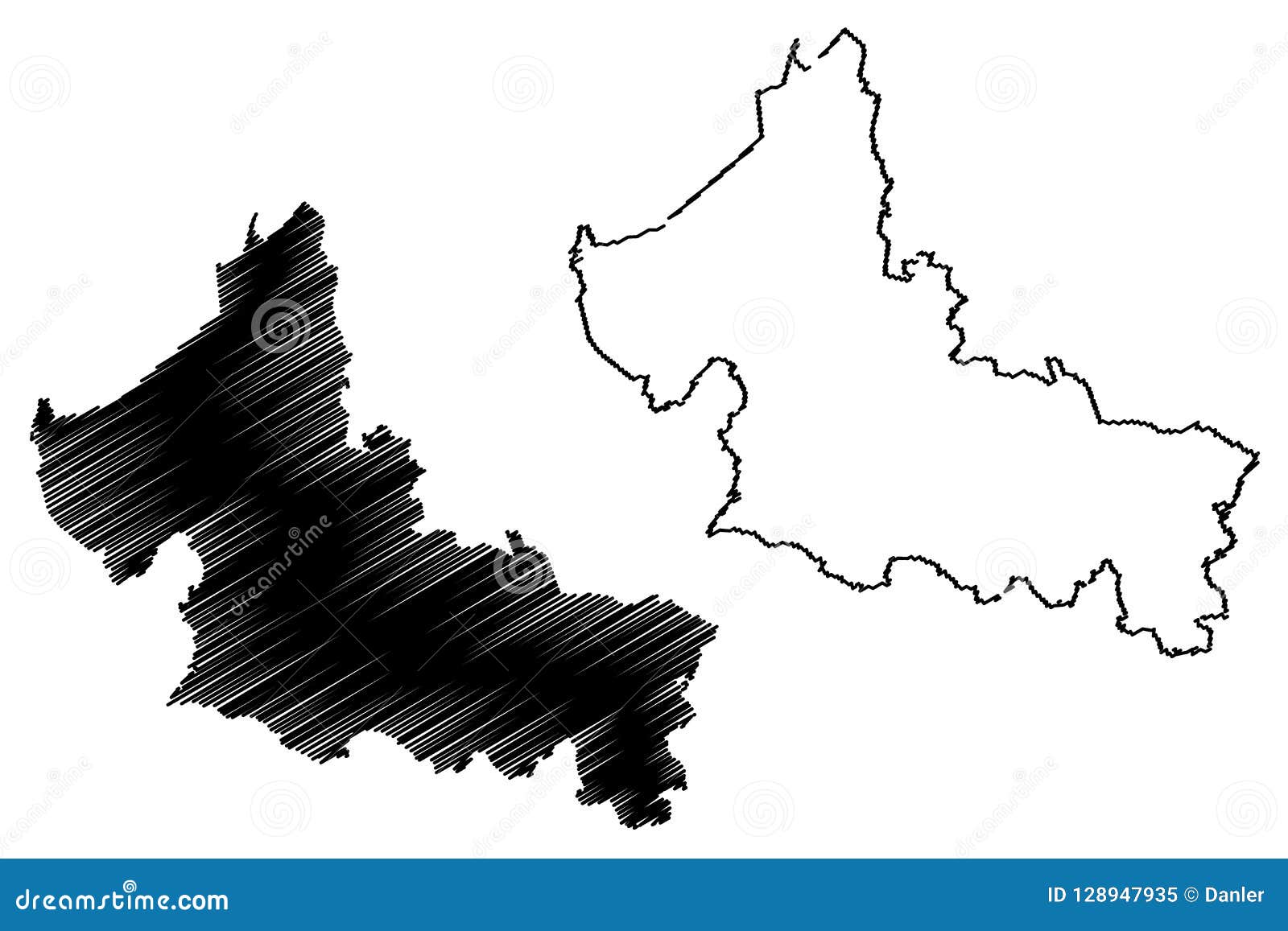 Vetor Do Mapa De San Luis Potosi Ilustração do Vetor - Ilustração de ...