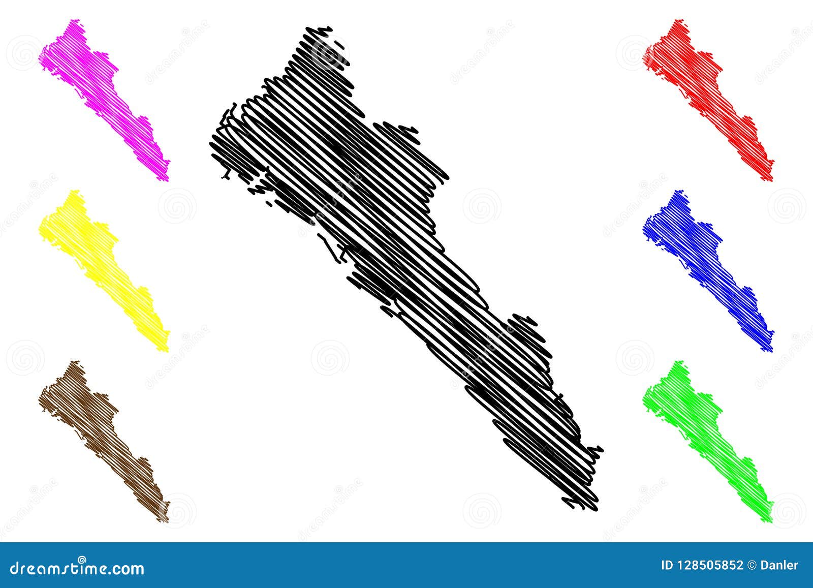 Vetor do mapa de Sinaloa ilustração do vetor. Ilustração de sinal ...