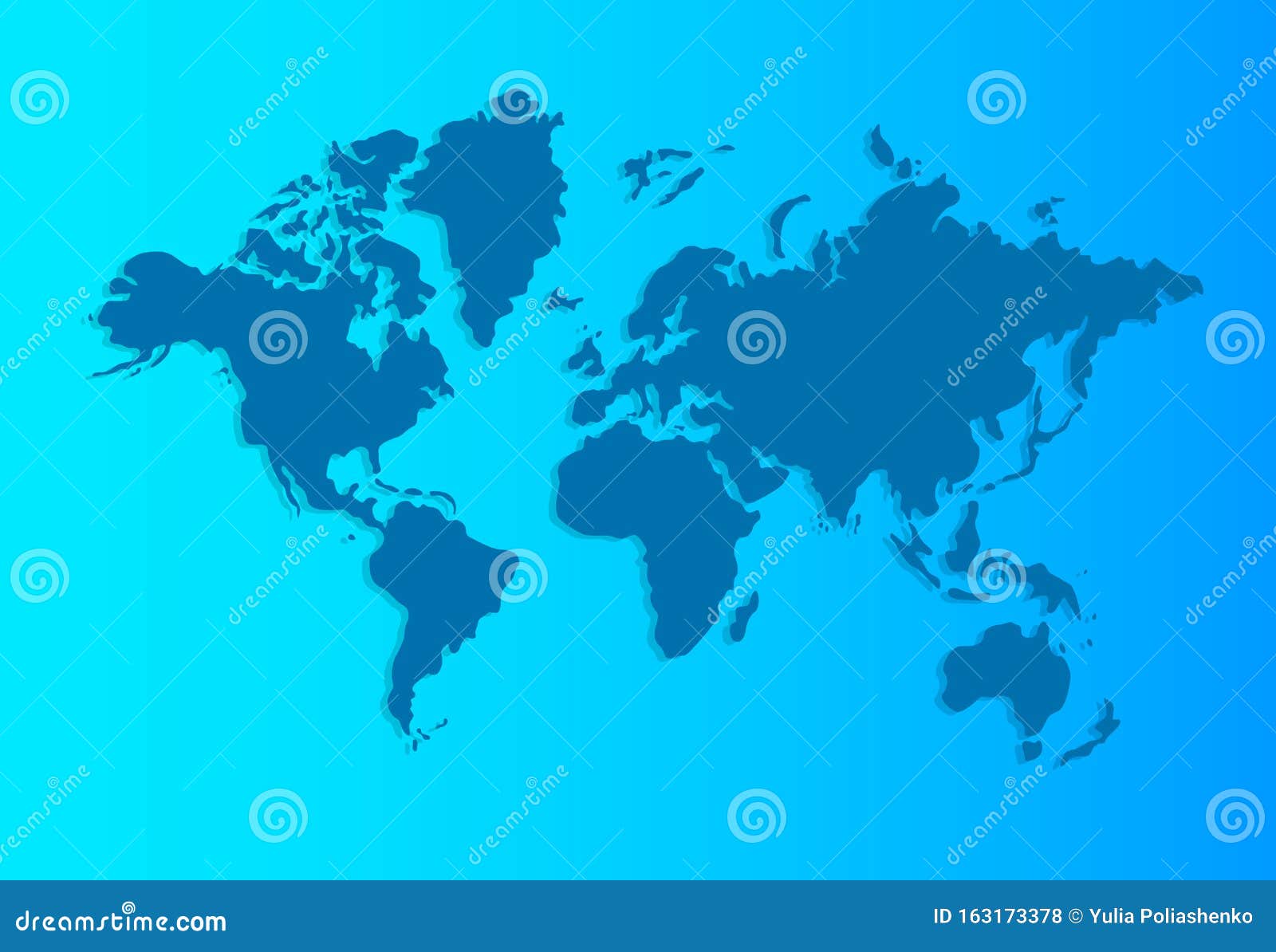 Vetor do mapa mundial ilustração do vetor. Ilustração de atlas - 163173378