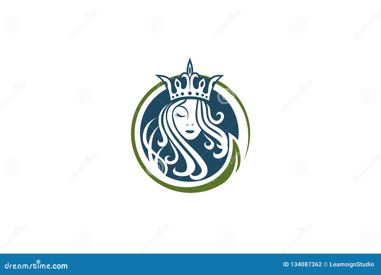 Vetor Do Projeto Do Logotipo Da Rainha Ilustração do Vetor - Ilustração ...