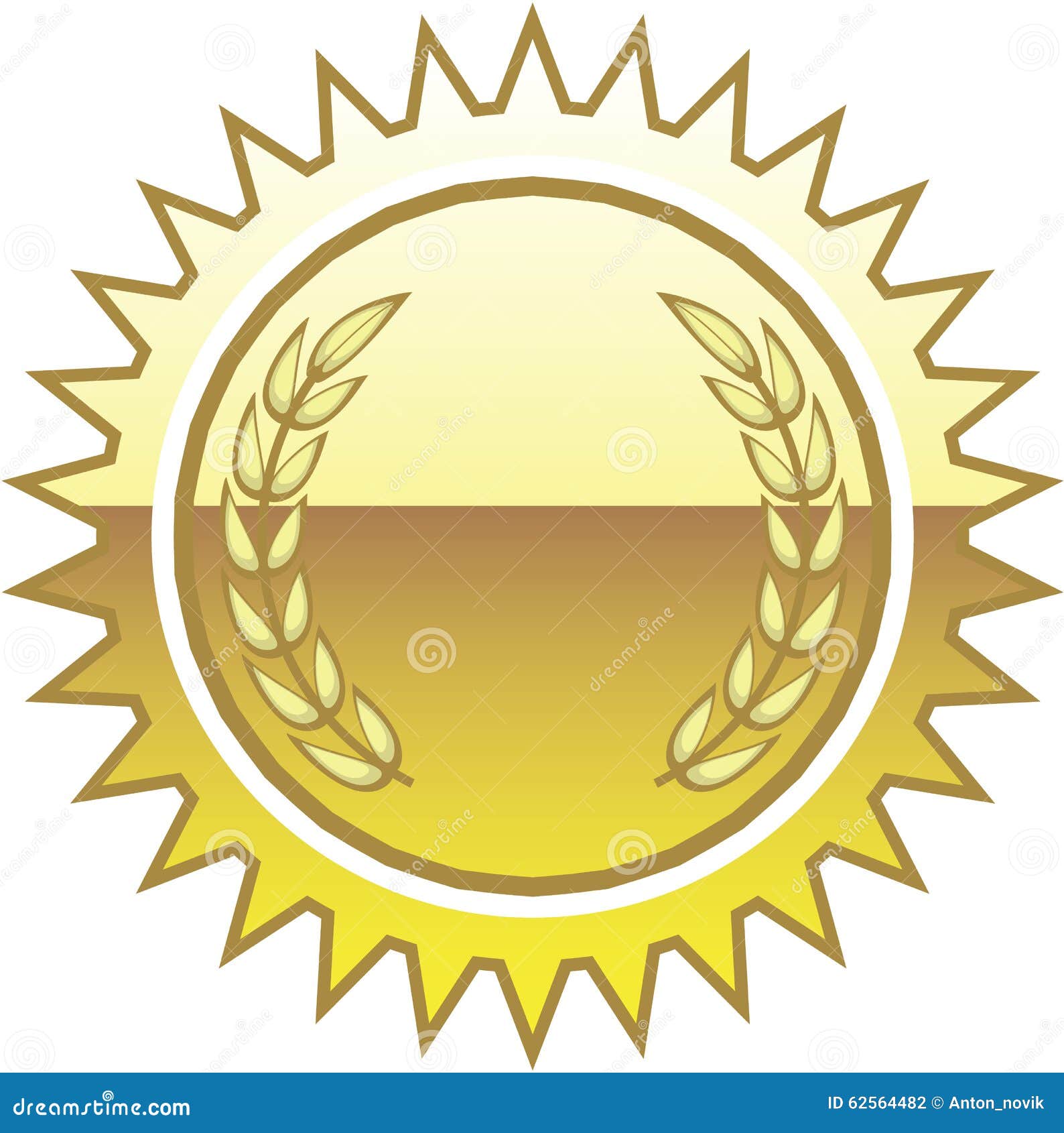 Vetor do selo dourado ilustração do vetor. Ilustração de marca - 62564482