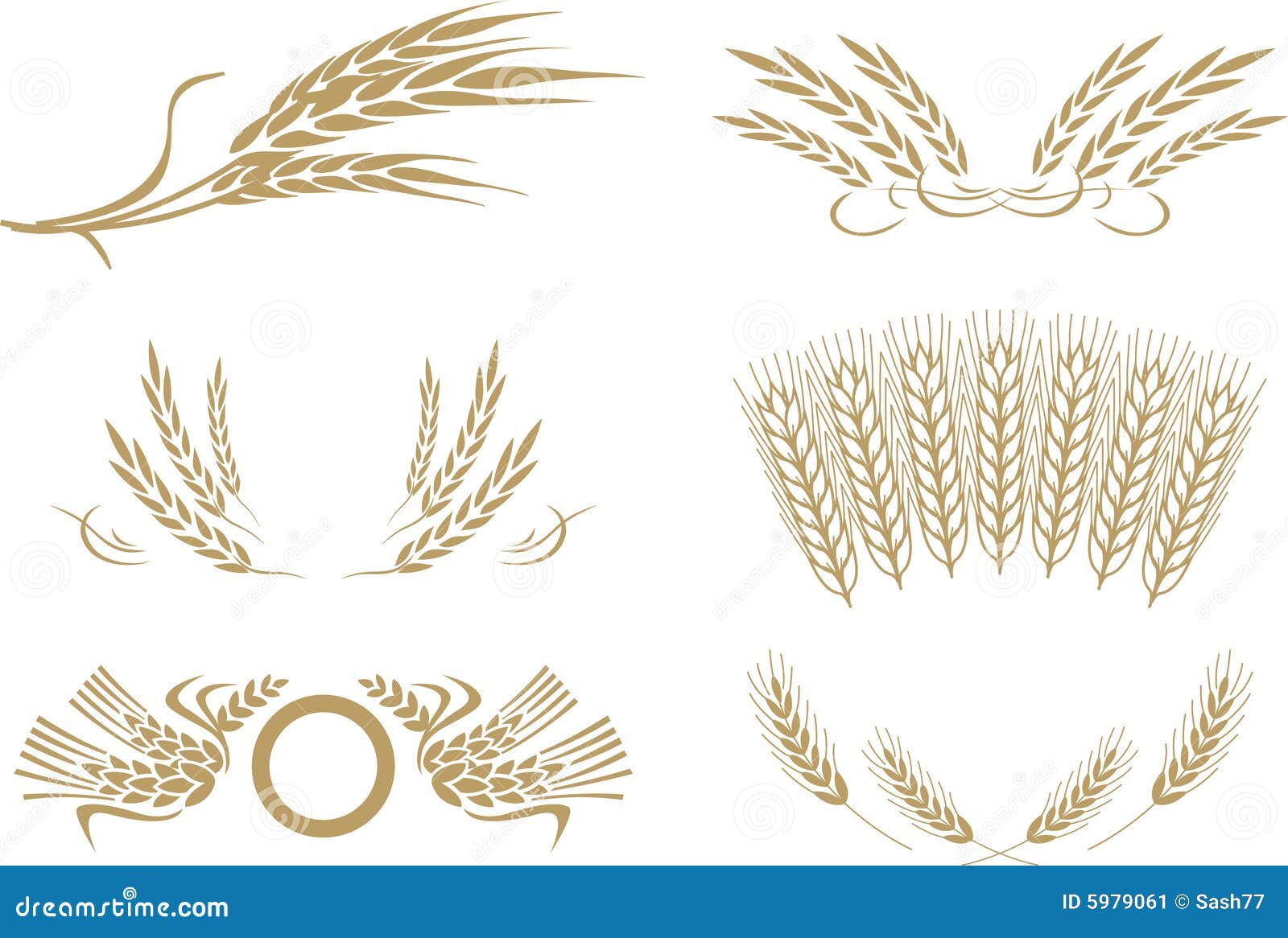 Vetor do trigo ilustração do vetor. Ilustração de agricultura - 5979061