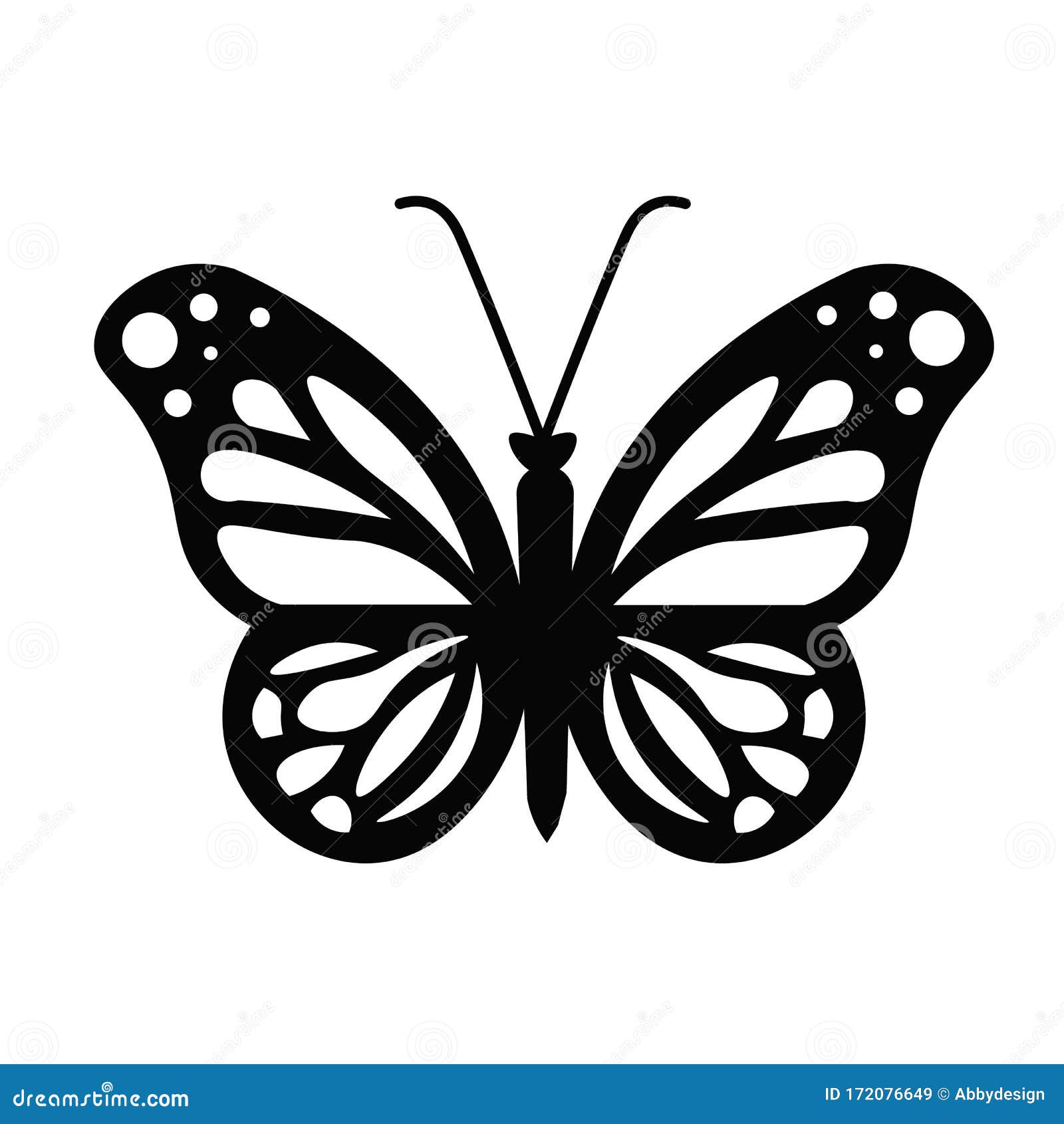 Vetor Do ícone Da Borboleta Ilustração Do Vetor Ilustração De Larvas