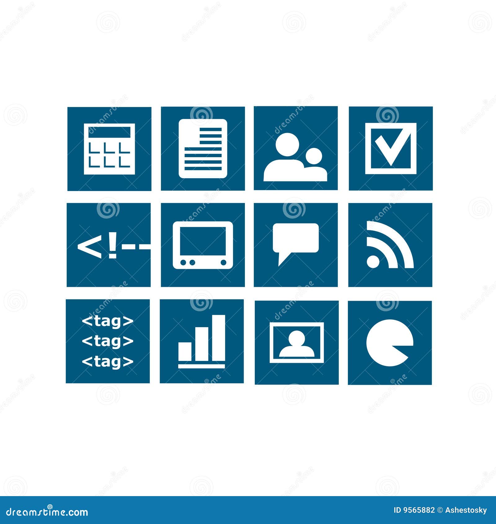 Vetor dos ícones do Widget fotografia editorial. Ilustração de artigo ...