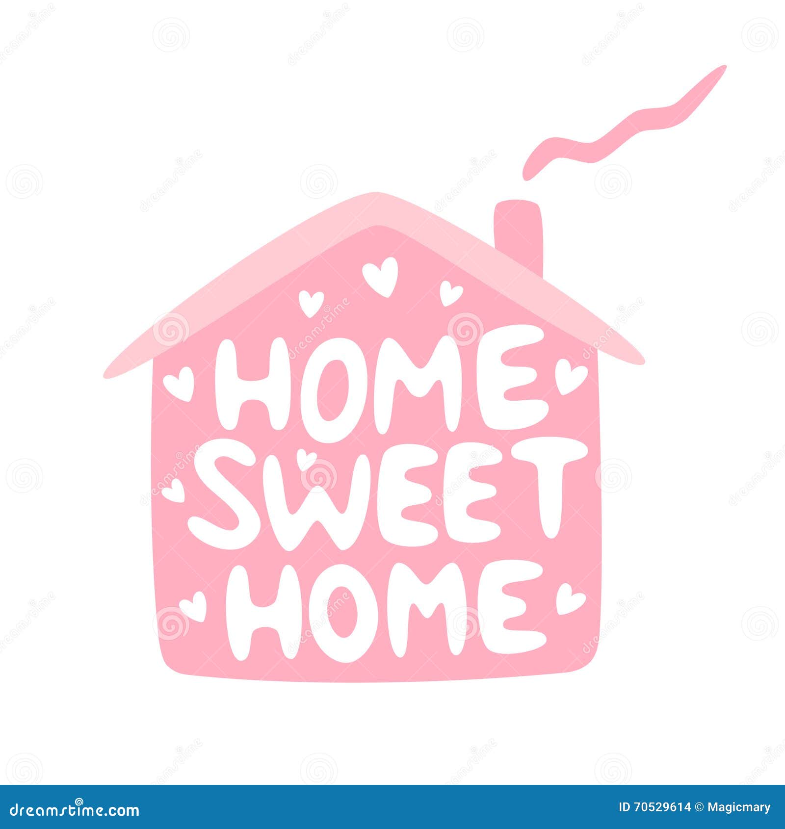 Vetor Home Doce Home Do Conceito Ilustração do Vetor - Ilustração de ...