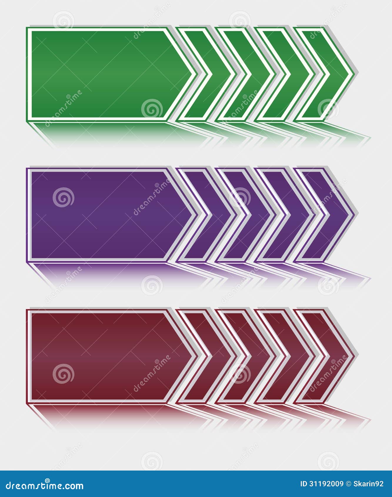 Vetor Illustration Arrows Download. with Shadow Stock Vector ...