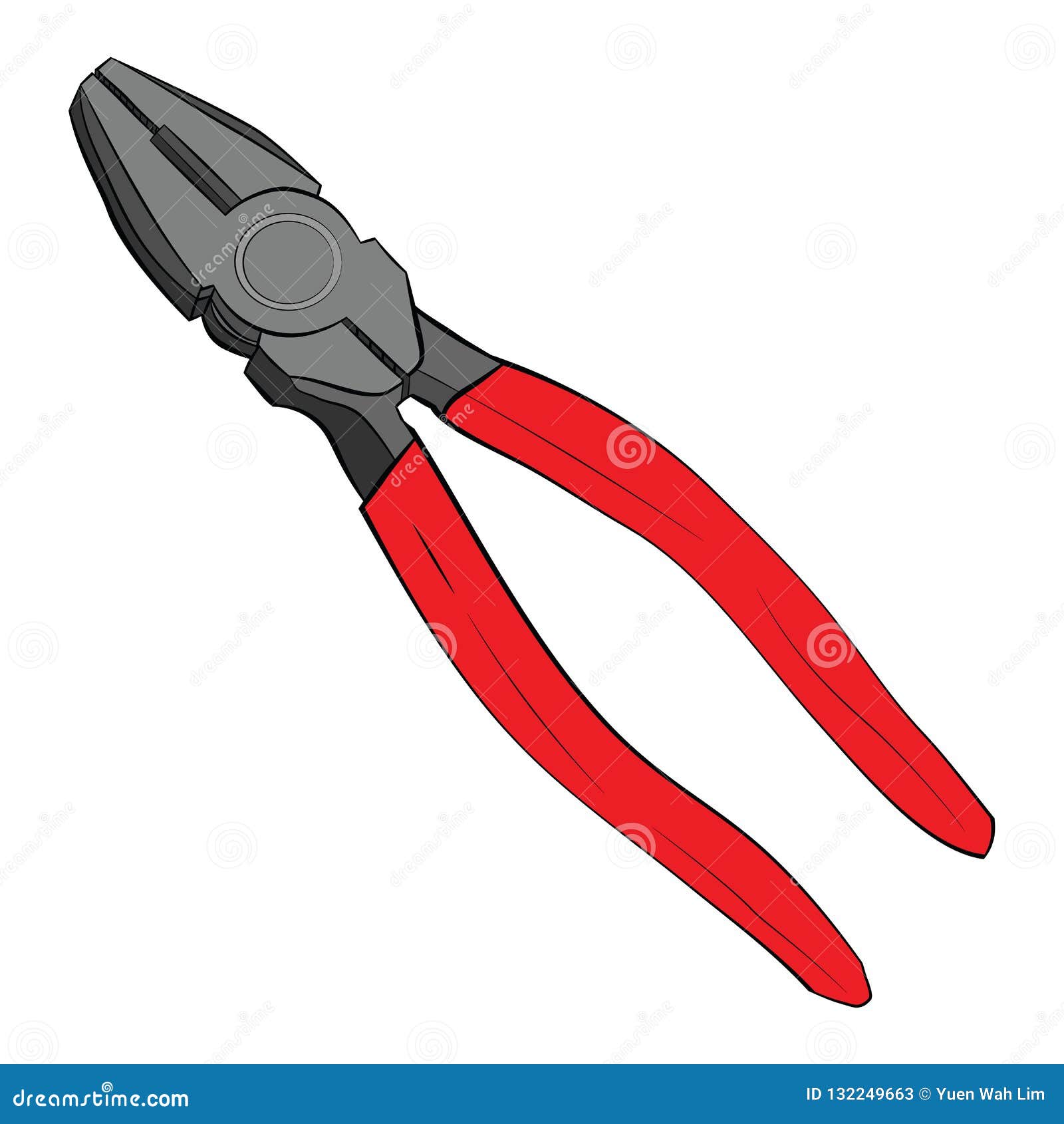 Vetor Liso Da Cor Do Alicate Ilustração do Vetor - Ilustração de ...