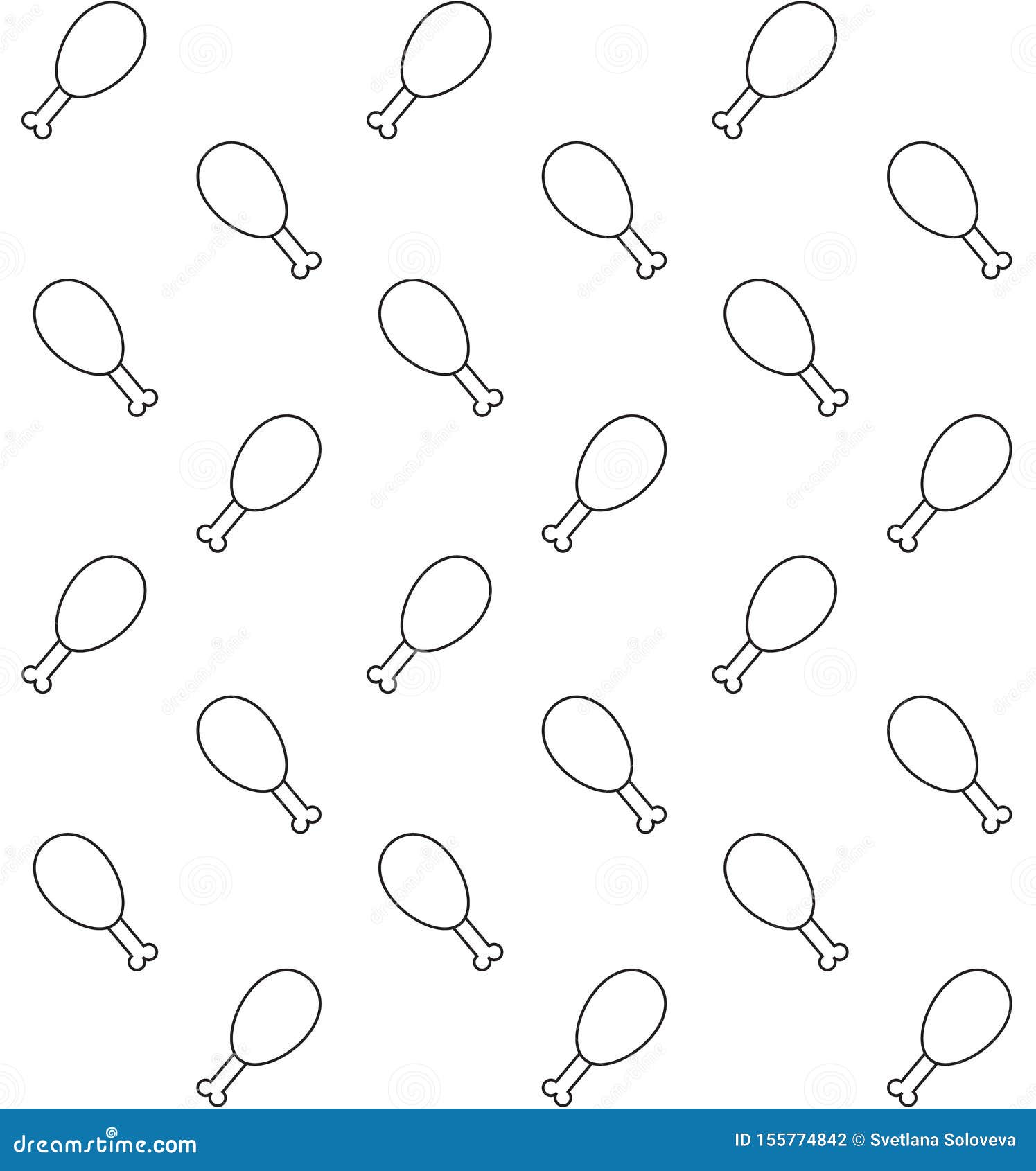 Vetor PadrÃ£o Uniforme Da Perna Do Frango Ilustração do Vetor ...