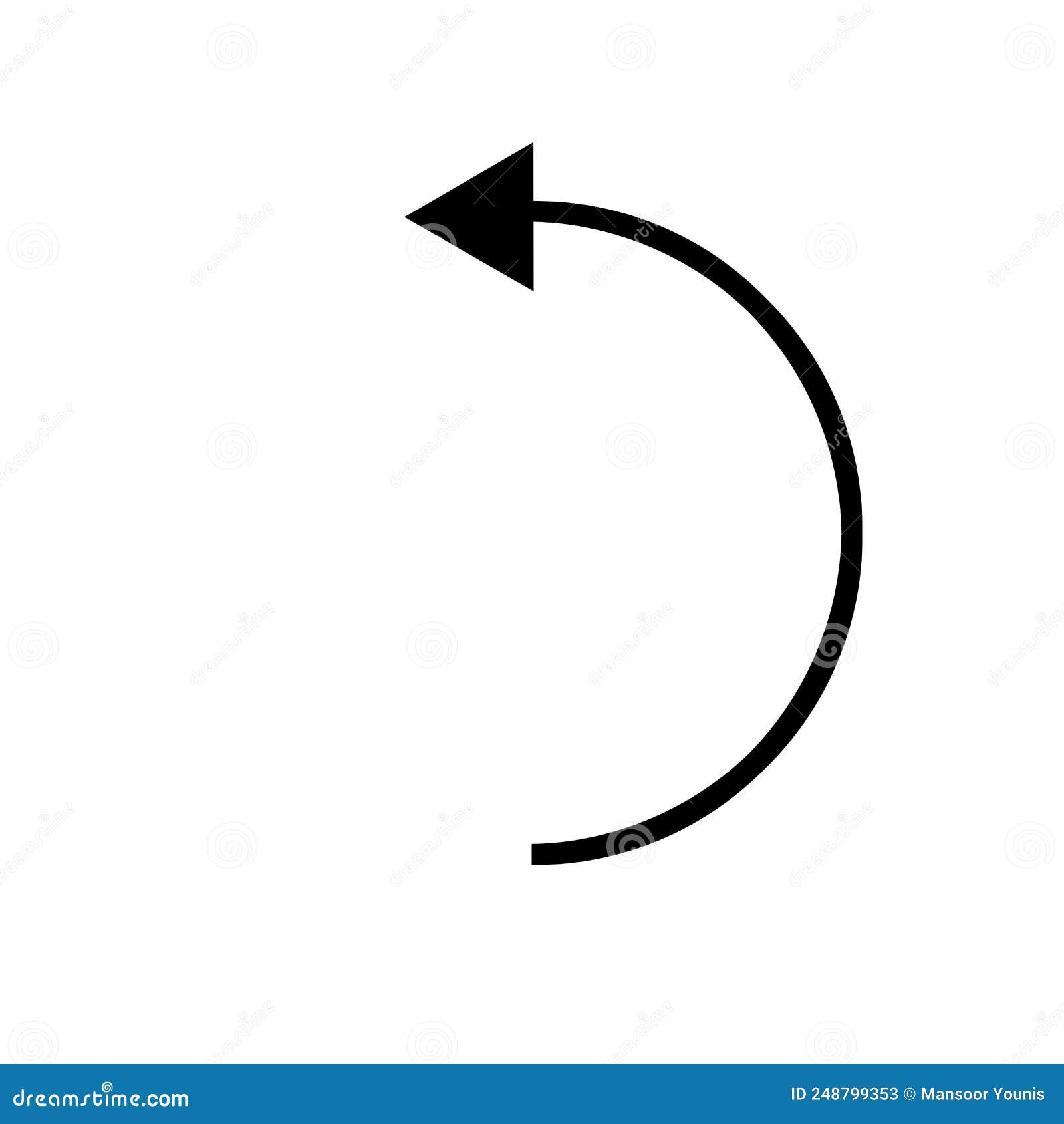 Vetor Preto De Seta Redonda Imagem de Stock - Ilustração de seta, vetor ...