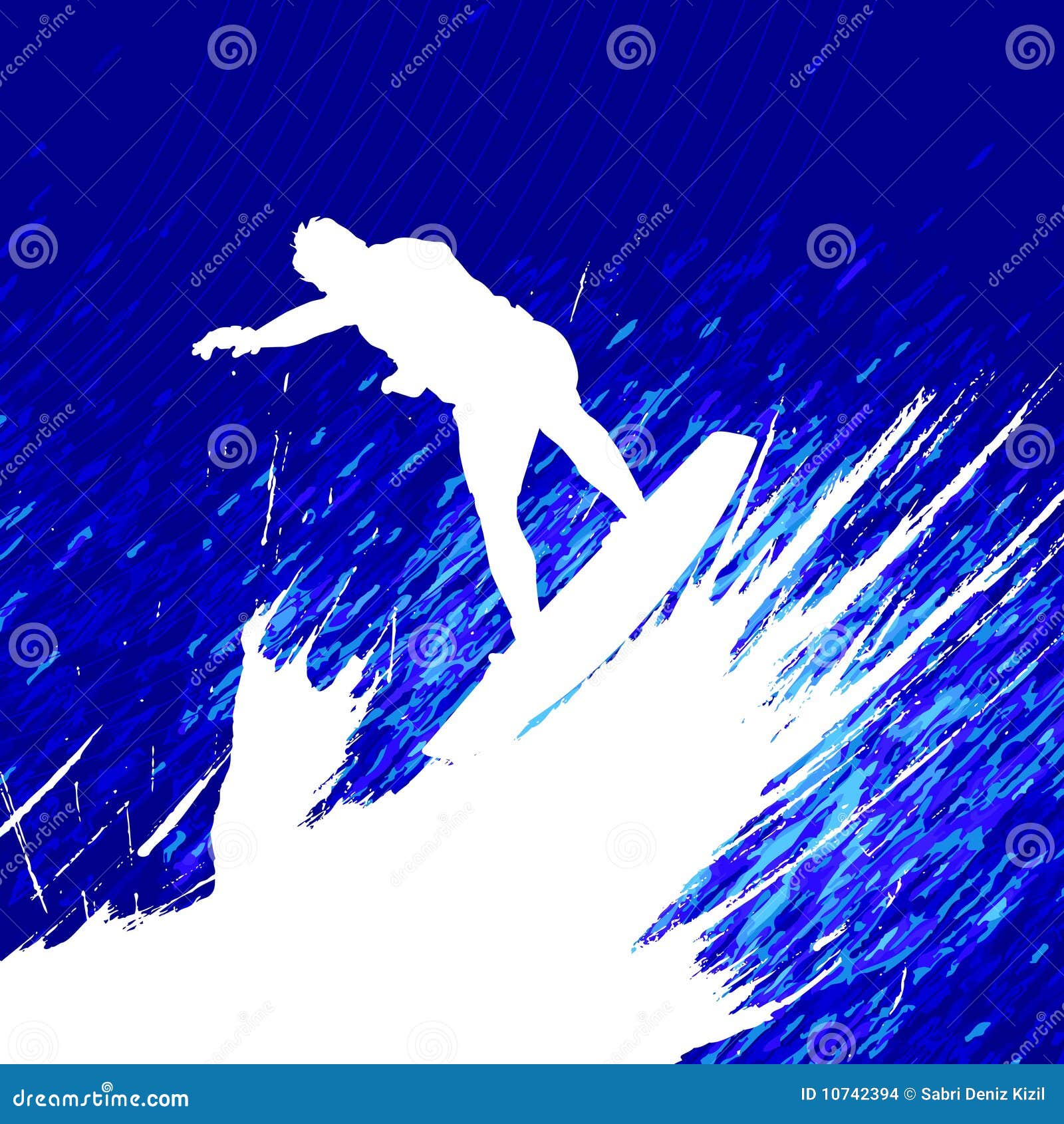 Vetor surfando ilustração do vetor. Ilustração de estilo - 10742394