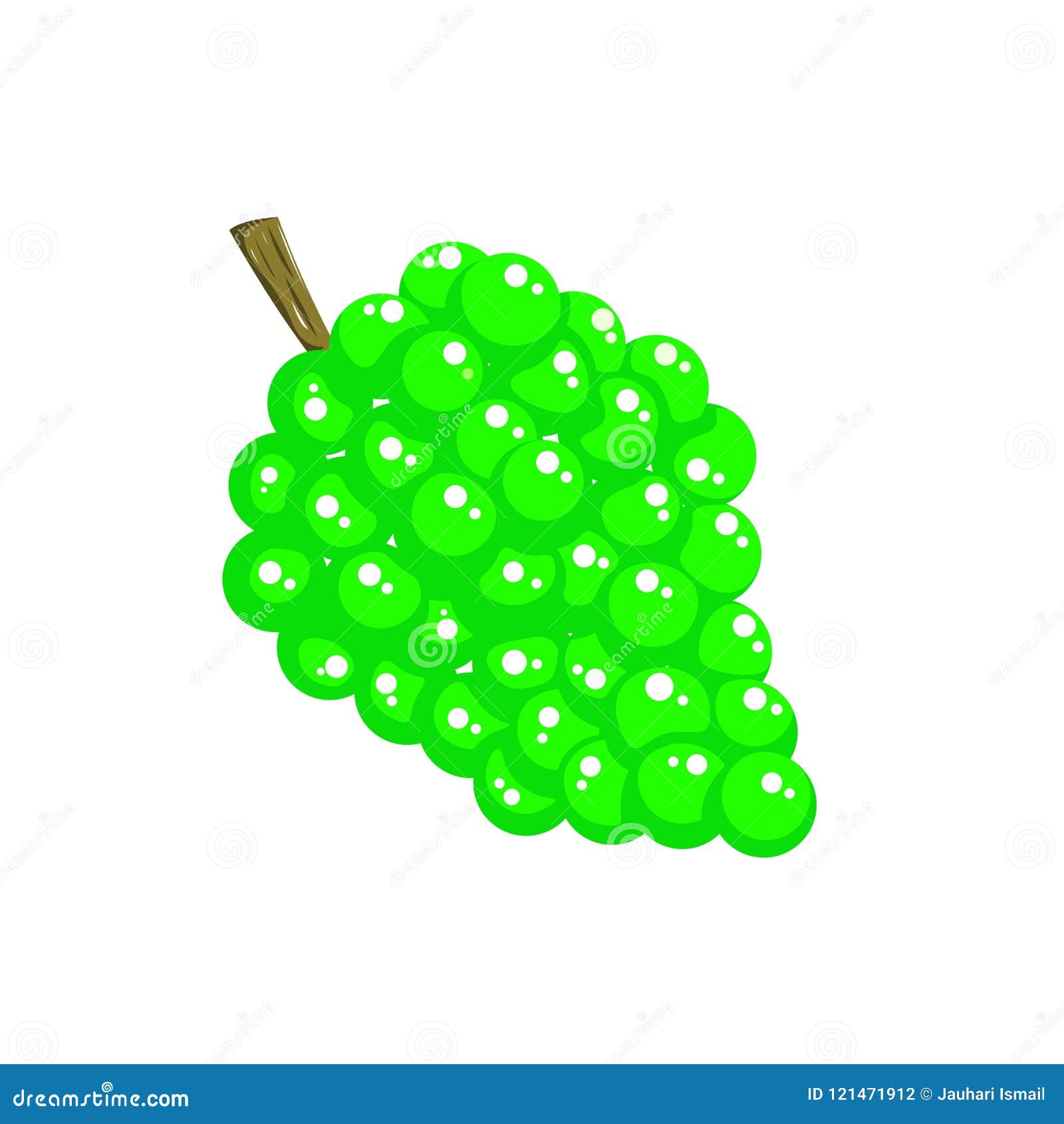 Vetor verde simples da uva ilustração do vetor. Ilustração de vetor ...