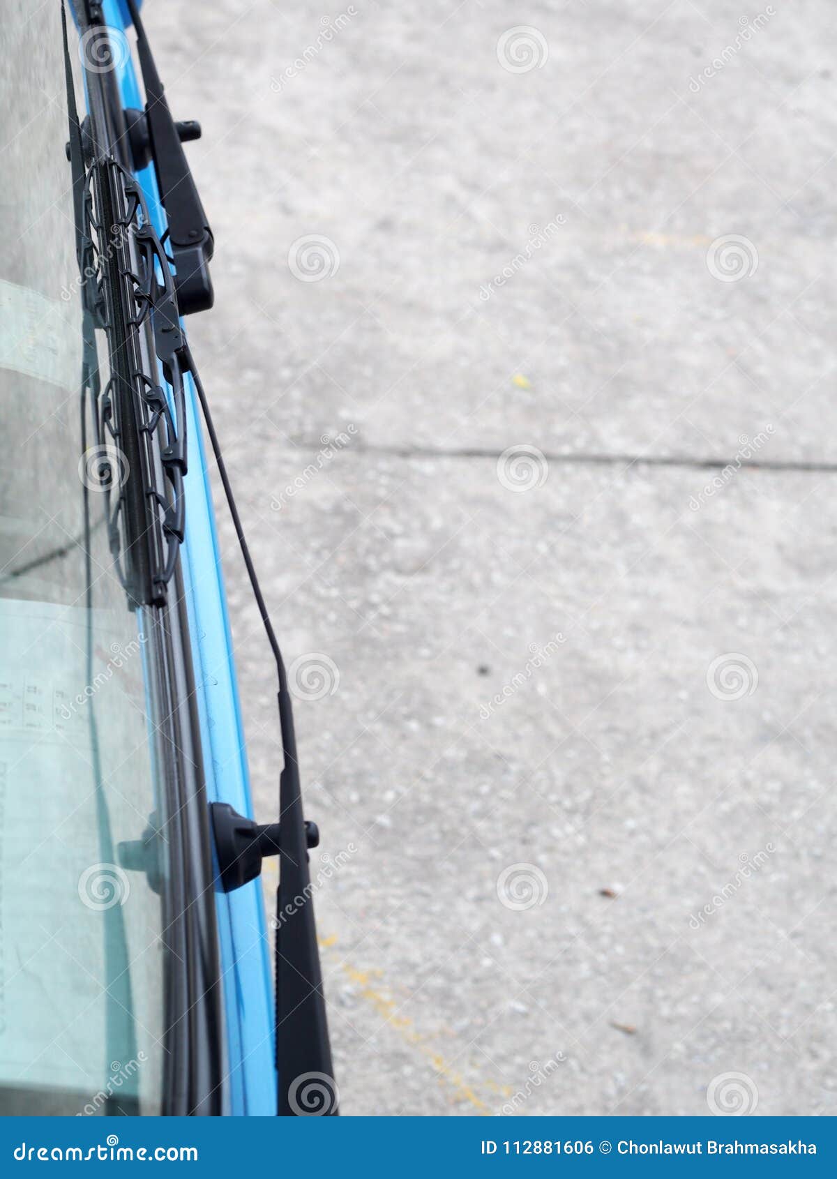 Vetro Del Parabrezza Del Bus Del Trasporto Fotografia Stock - Immagine ...