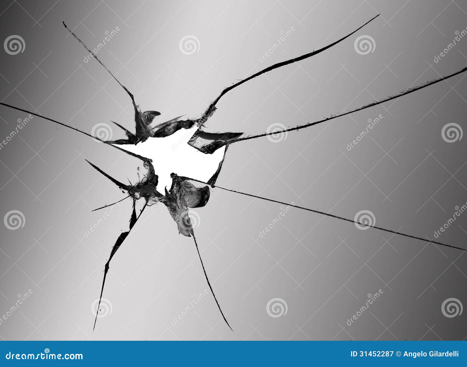 Vetro rotto immagine stock. Immagine di materiale, violenza - 31452287