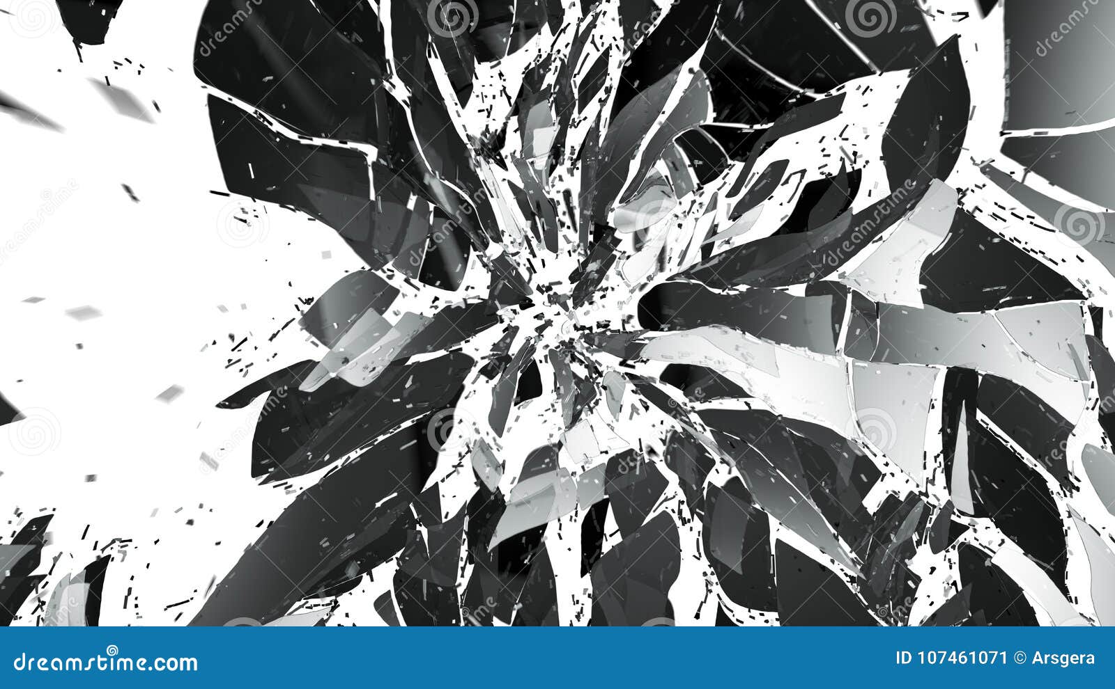 Vetro Rotto Su Bianco Con Mosso Illustrazione di Stock - Illustrazione ...