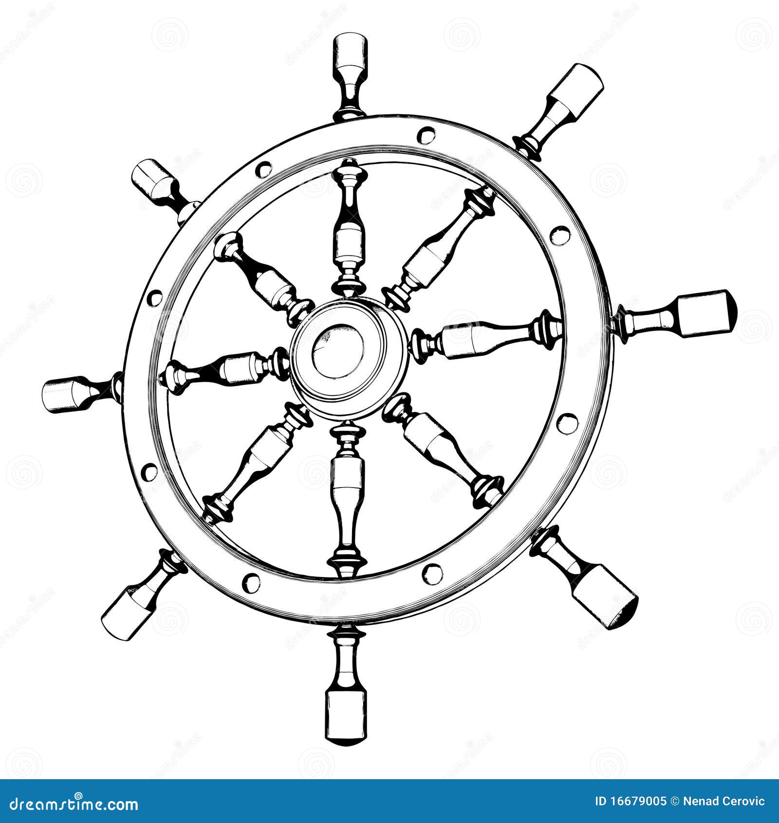 Vettore 02 Del Volante Del Timone Illustrazione Vettoriale ...