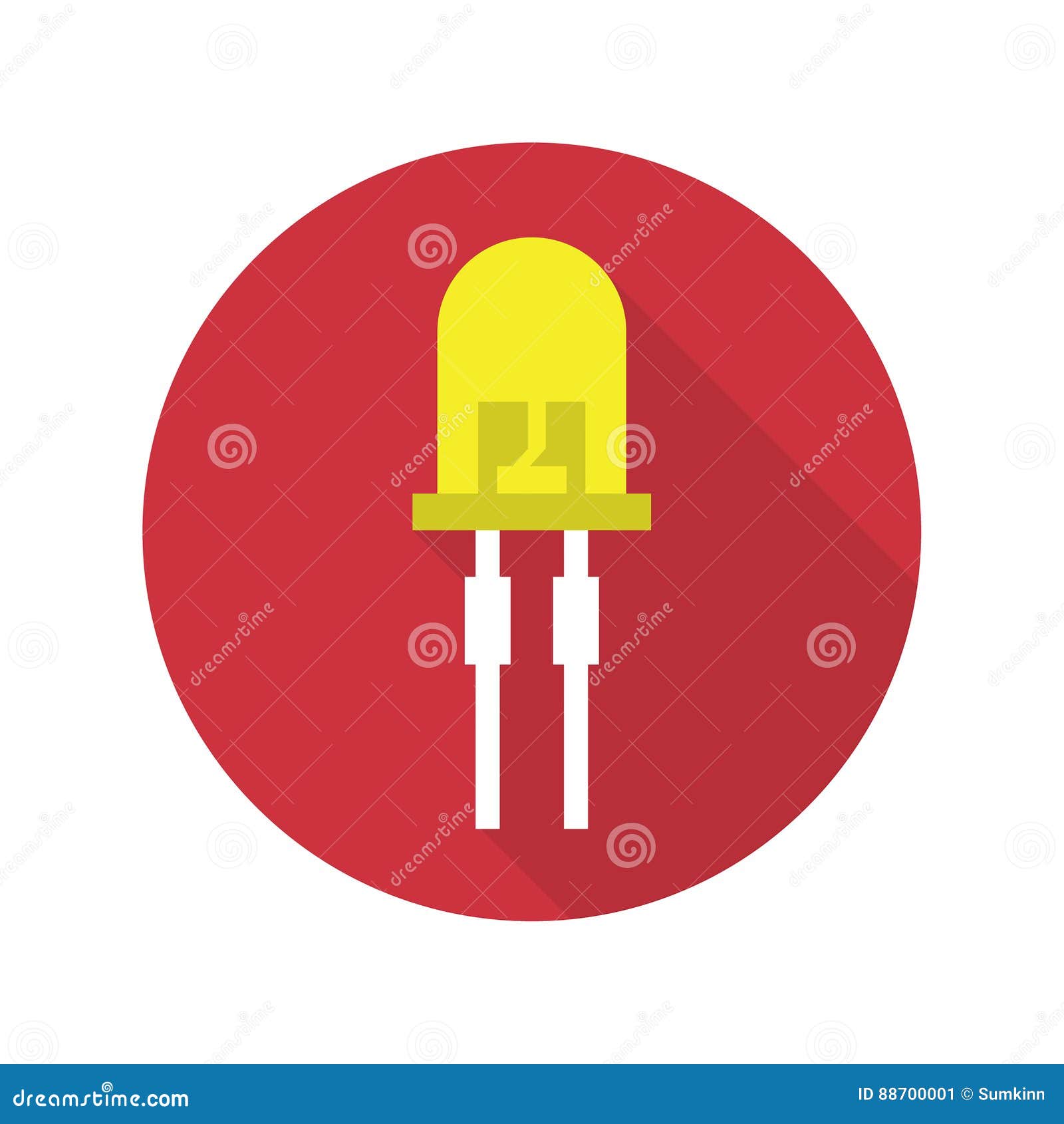 Vettore Del Diodo a Emissione Luminosa Illustrazione Vettoriale ...