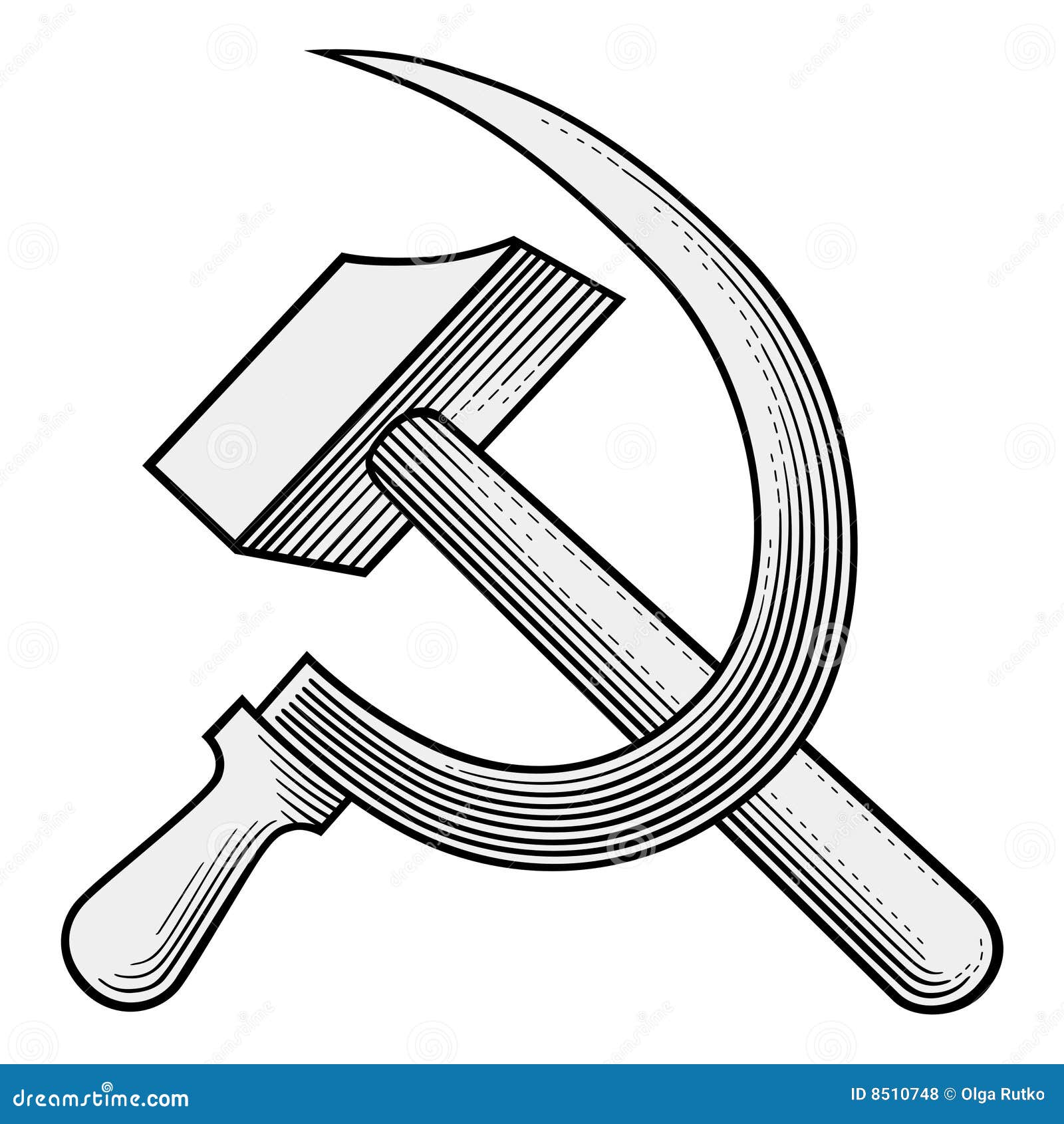 Vettore Del Martello E Della Falce Illustrazione Vettoriale ...