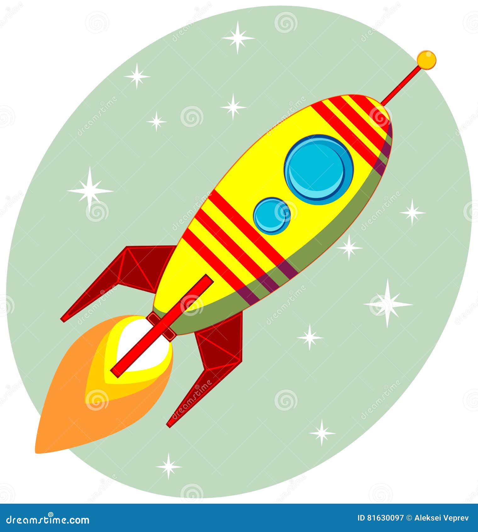 Vettore del razzo frenante illustrazione vettoriale. Illustrazione di ...