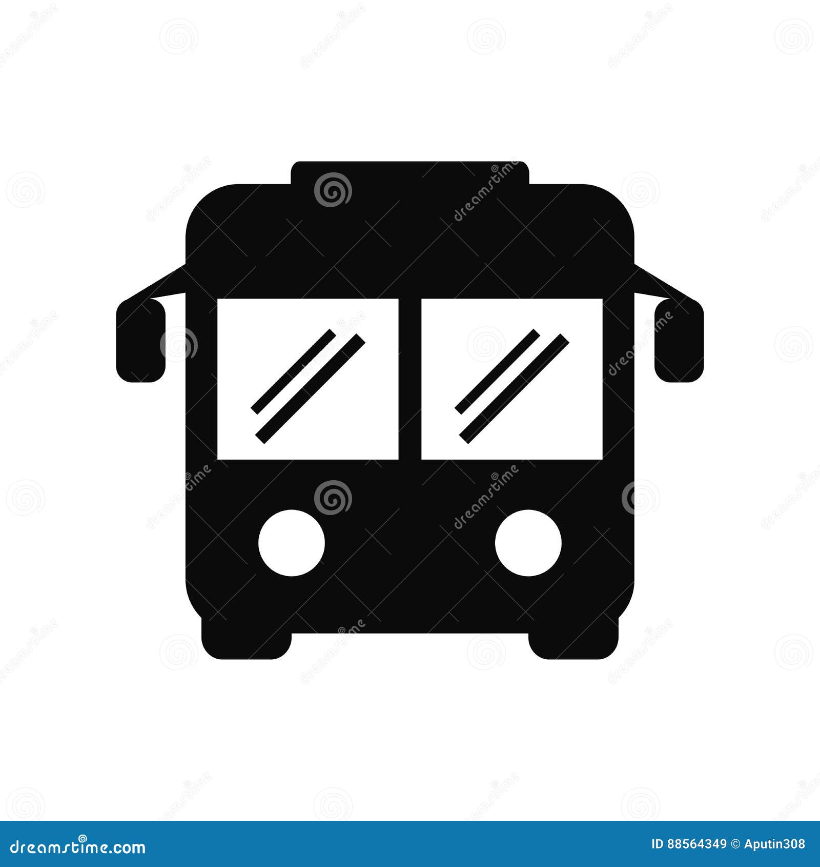 Vettore dell'icona del bus illustrazione vettoriale. Illustrazione di ...