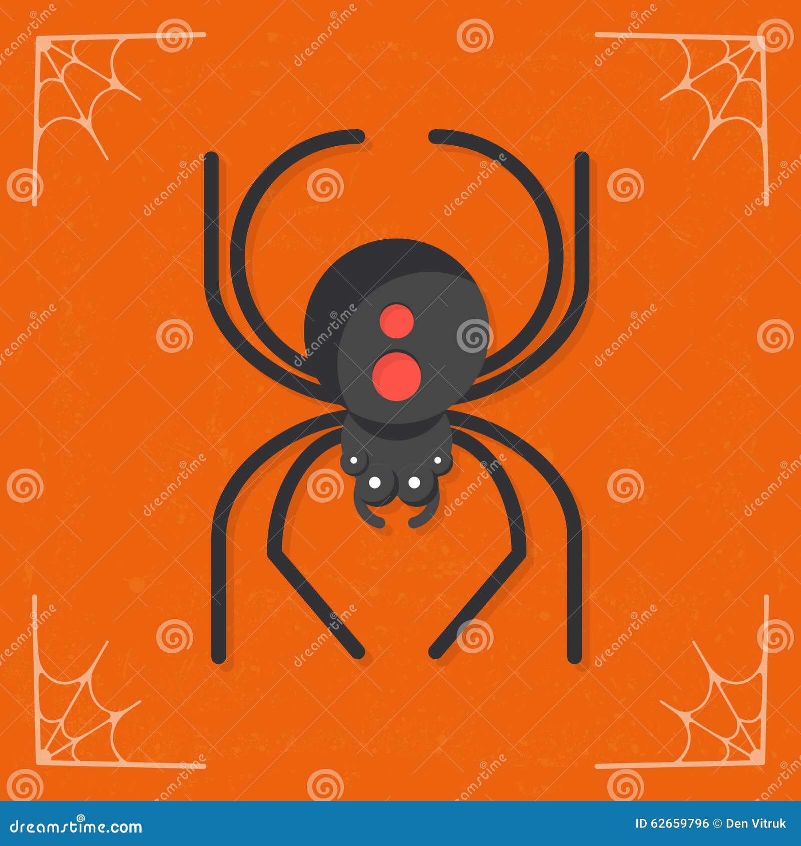Vettore Dell'icona Del Ragno Illustrazione Vettoriale - Illustrazione ...
