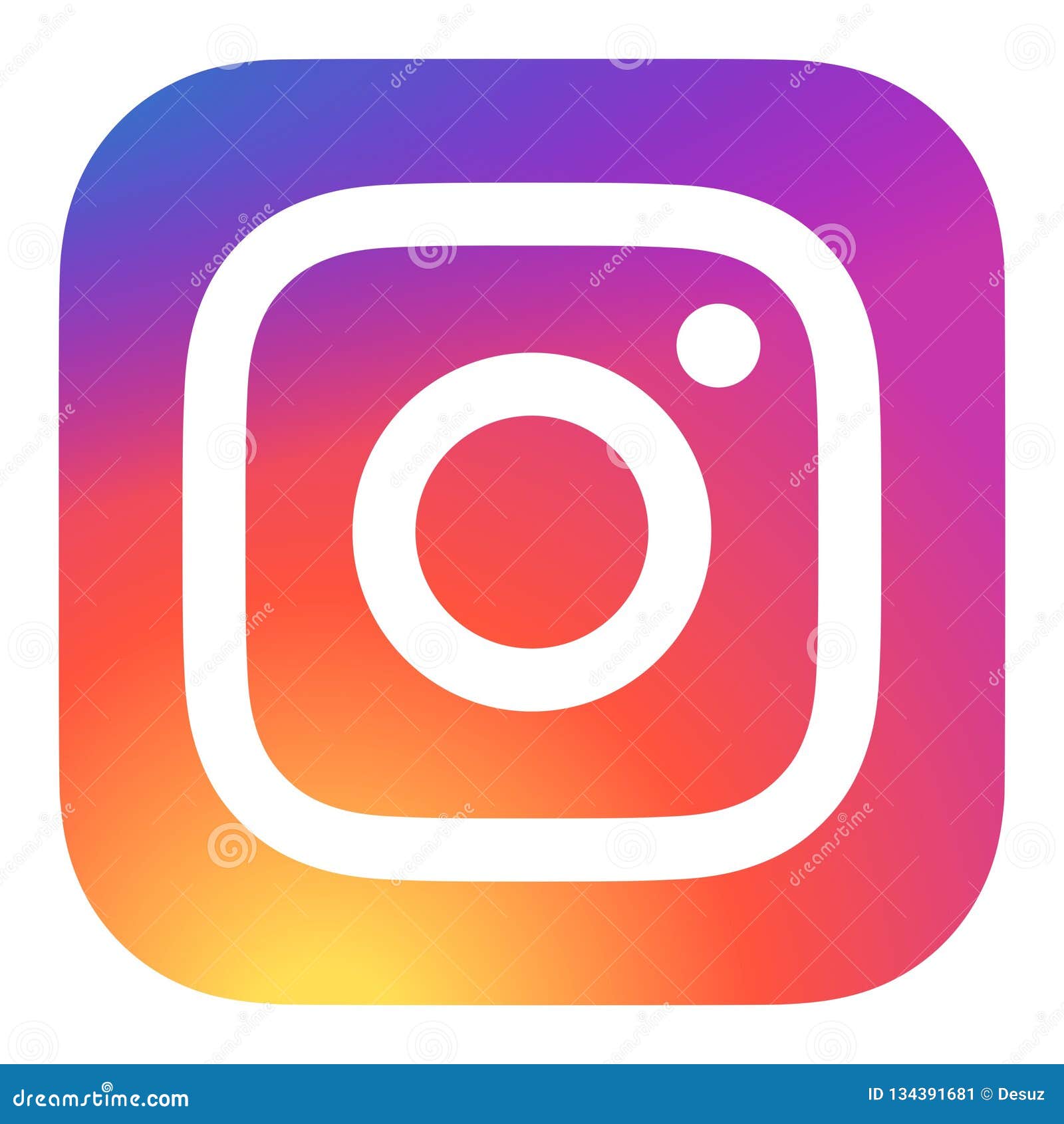 Vettore Dell'icona Di Instagram Fotografia Editoriale - Illustrazione ...