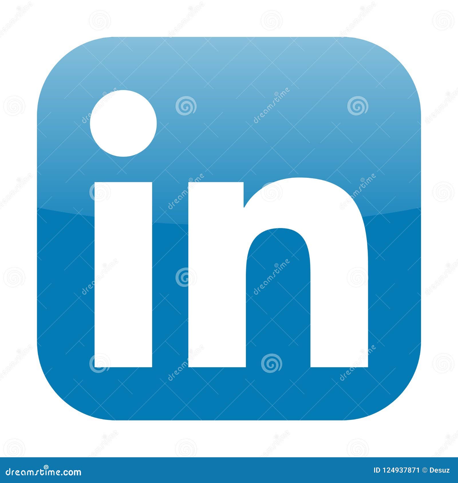 Vettore Dell'icona Di LinkedIn Fotografia Editoriale - Illustrazione di ...