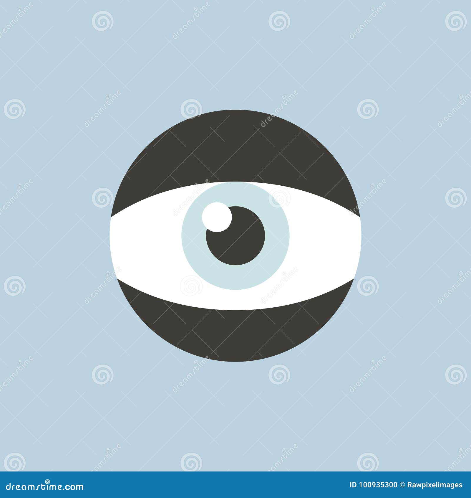 Vettore Dell'illustrazione Dell'icona Dell'occhio Illustrazione ...