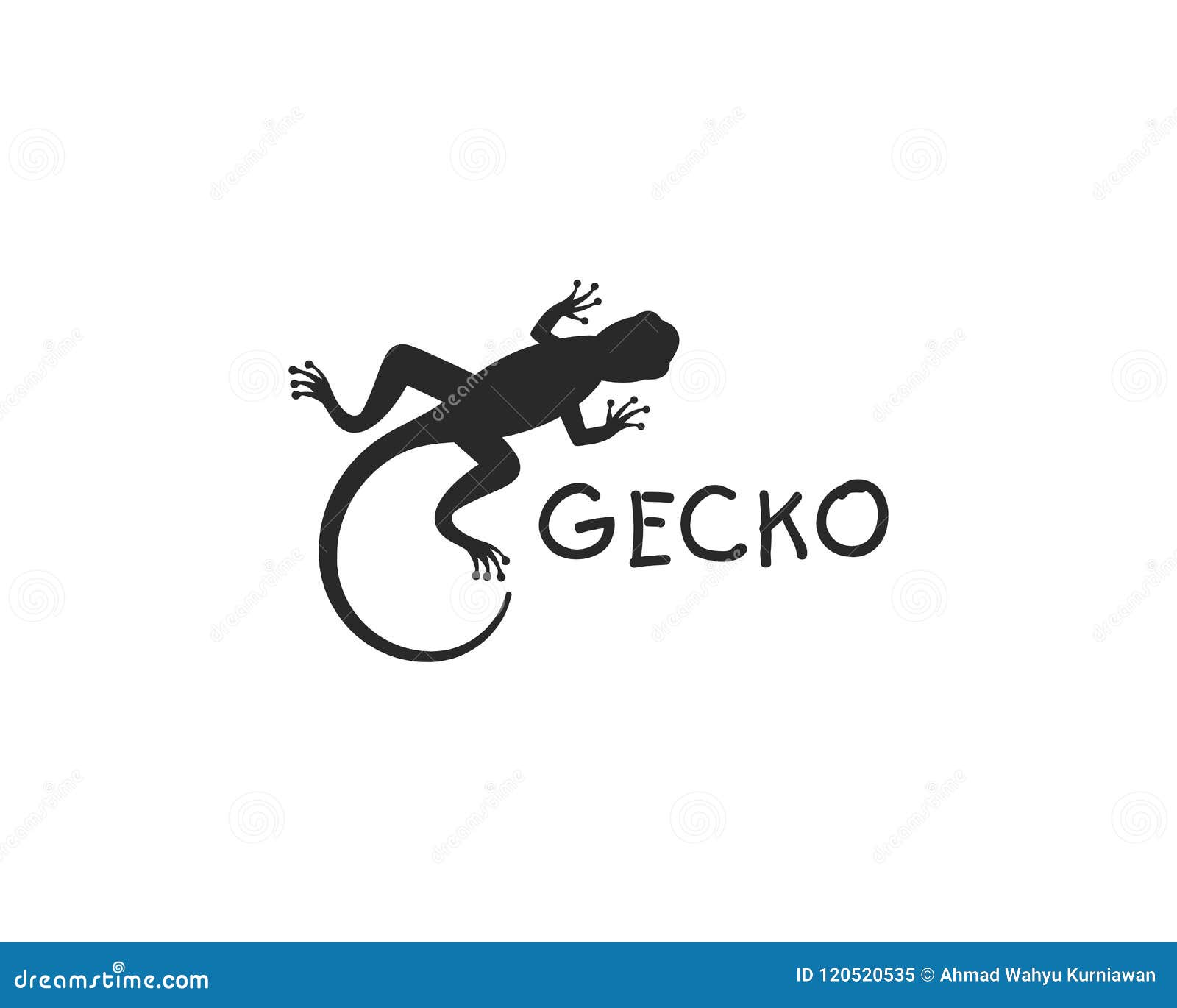 Vettore di logo del geco illustrazione vettoriale. Illustrazione di ...