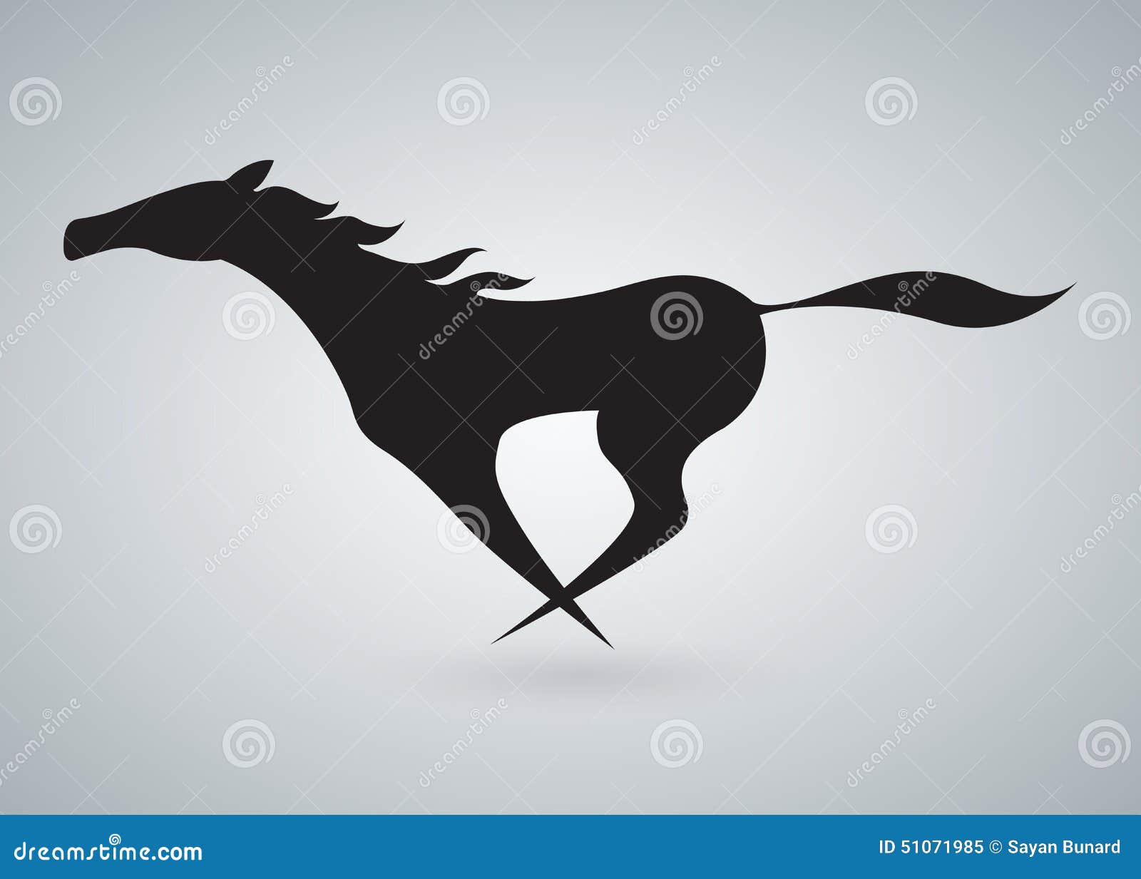 Vettore Di Simbolo Del Cavallo Illustrazione Vettoriale - Illustrazione ...