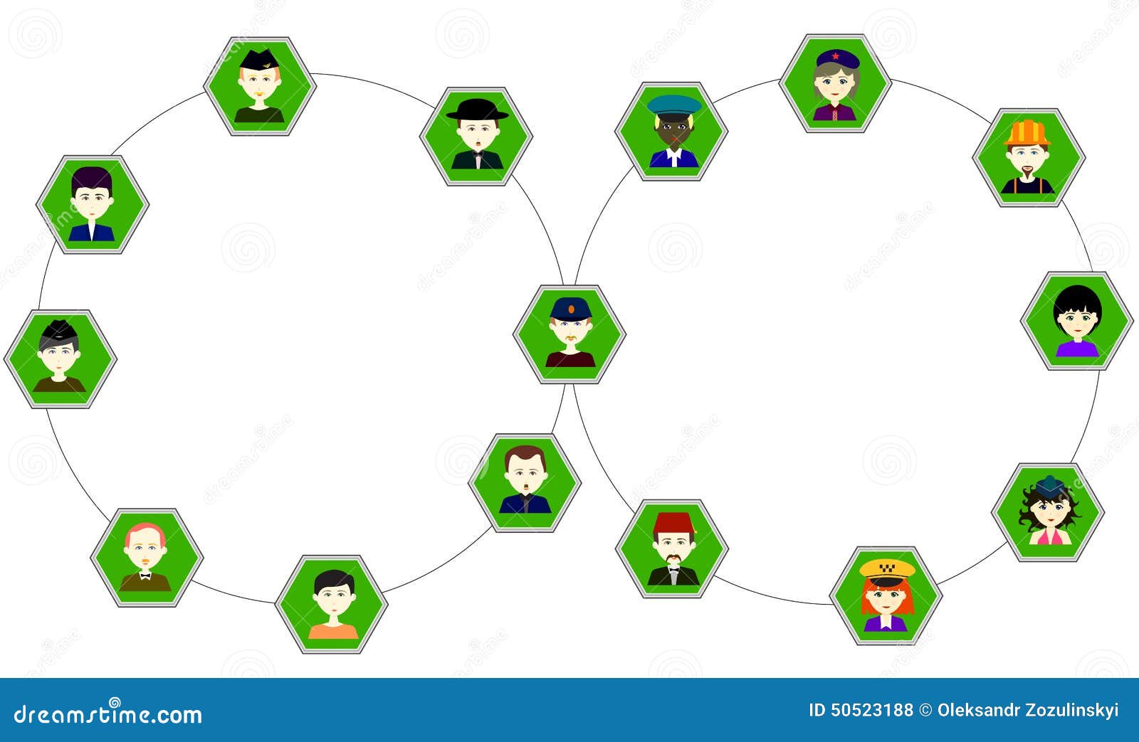 Vettore Sociale 1 Di Interazione Illustrazione Vettoriale ...