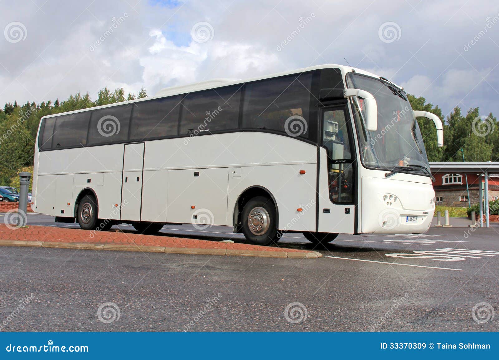 Vettura Moderna Bianca Bus Di Volvo Immagine Stock Editoriale ...