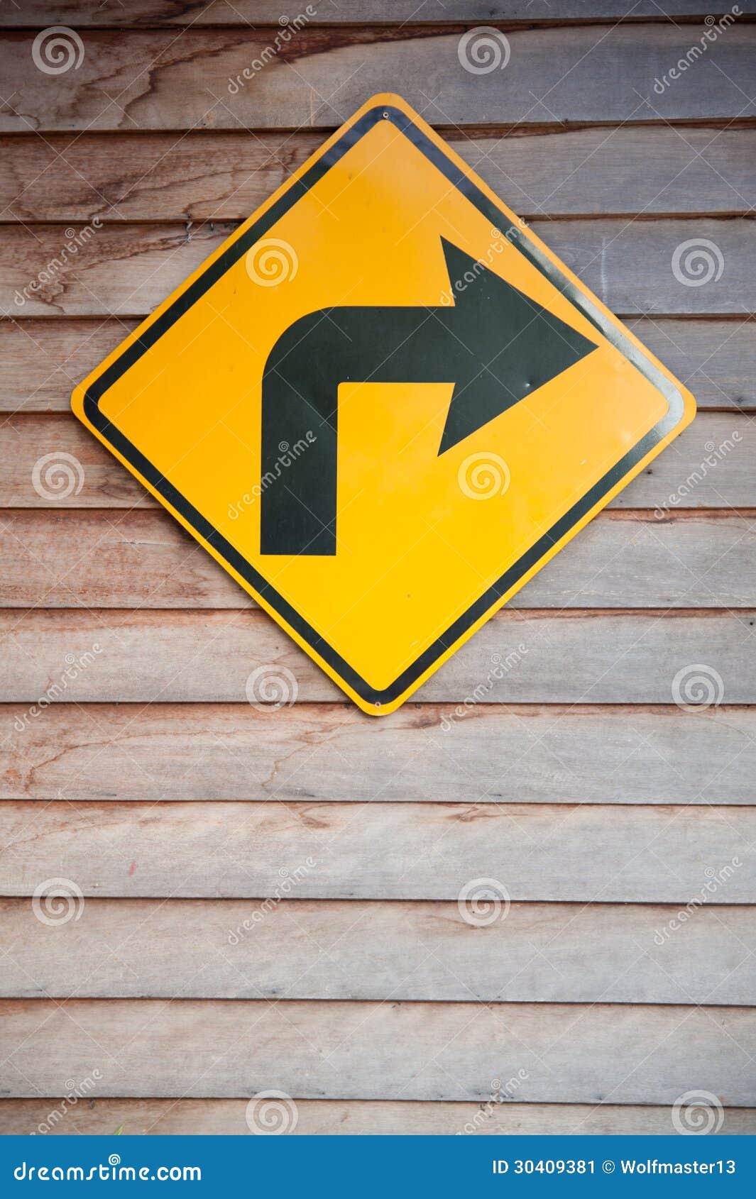 Veuillez Tourner Le Bon Signe Image stock - Image du noir, jaune: 30409381