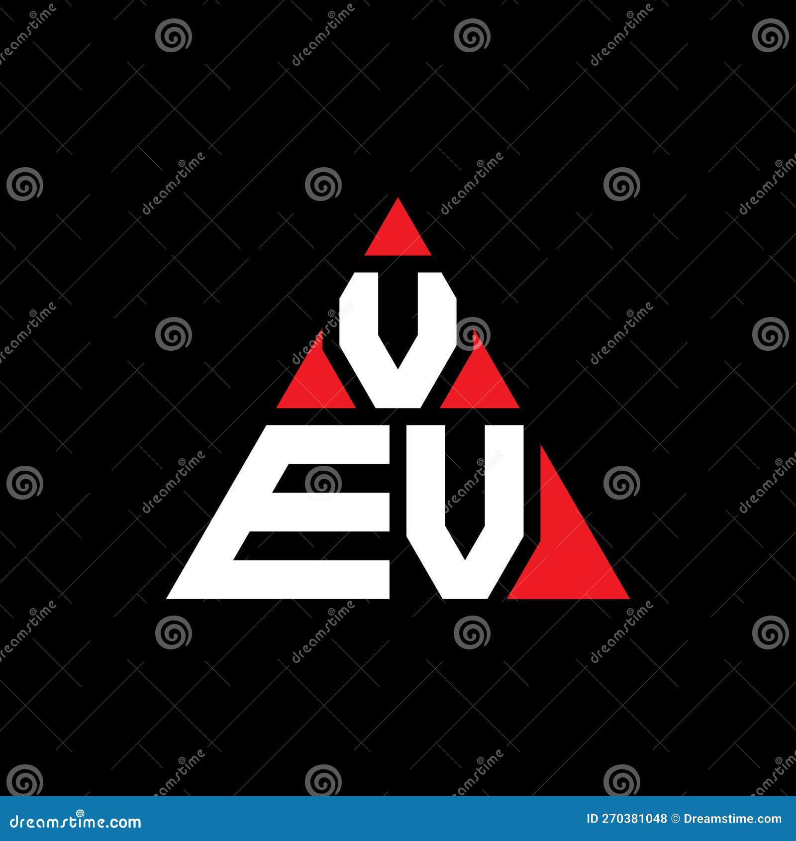 VEV Triangle Letter Logo Design with Triangle Shape. VEV Triangle Logo Design Monogram Stock ...