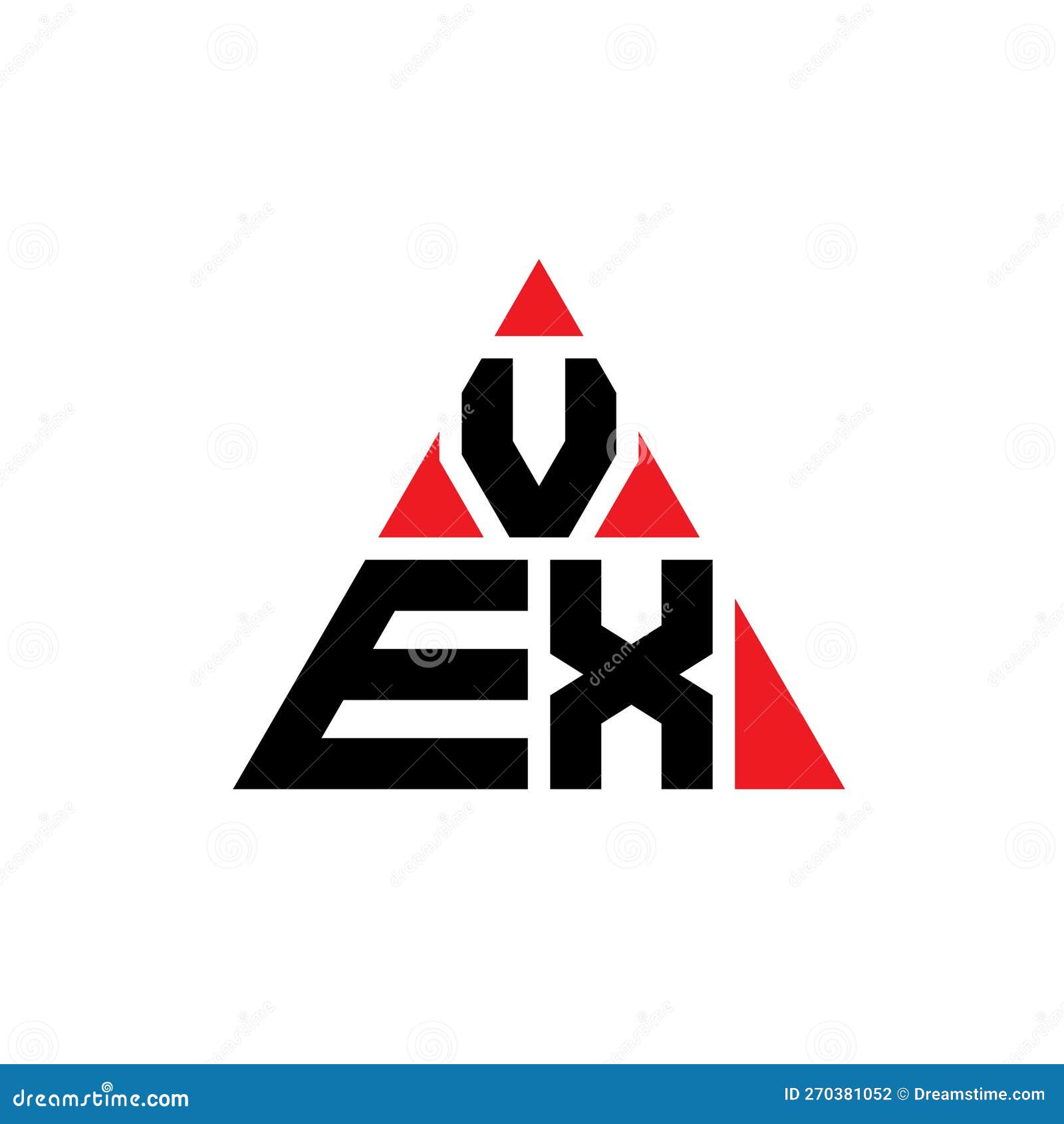 VEX Triangle Letter Logo Design with Triangle Shape. VEX Triangle Logo ...
