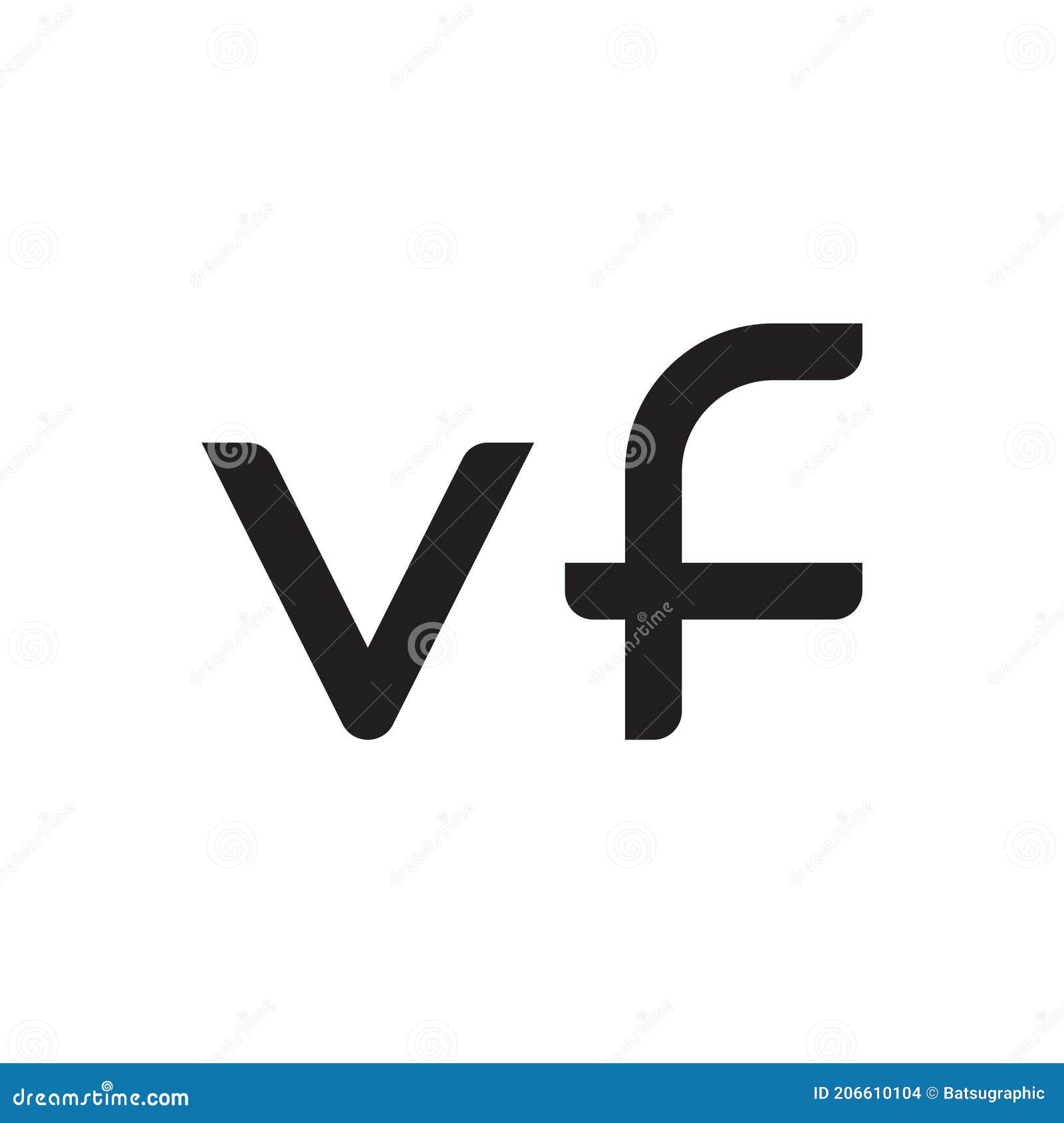 Vf Initial Letter Vector Logo Icon Stock Vector - Illustration of ...
