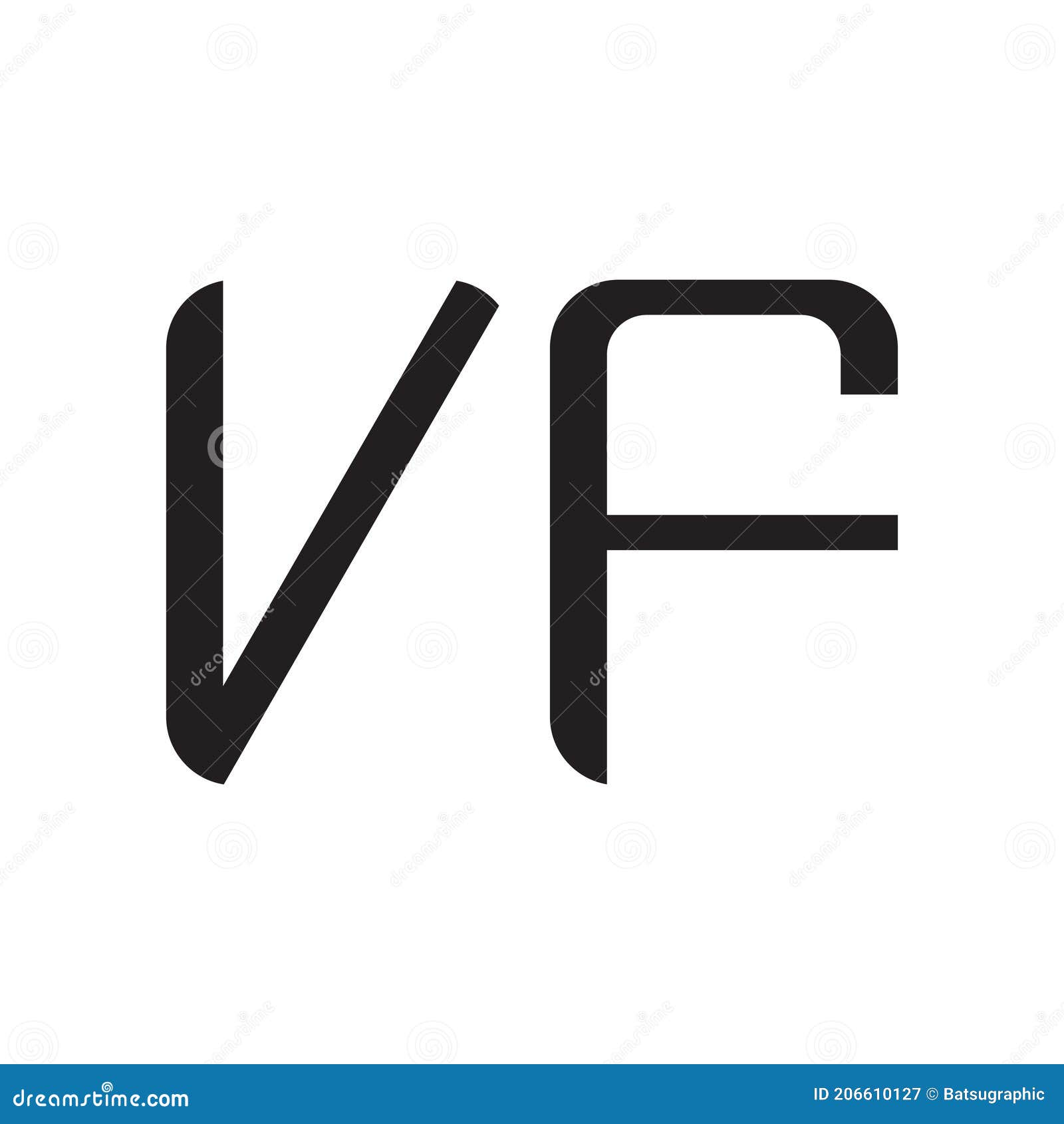 Vf Initial Letter Vector Logo Icon Stock Vector - Illustration of ...