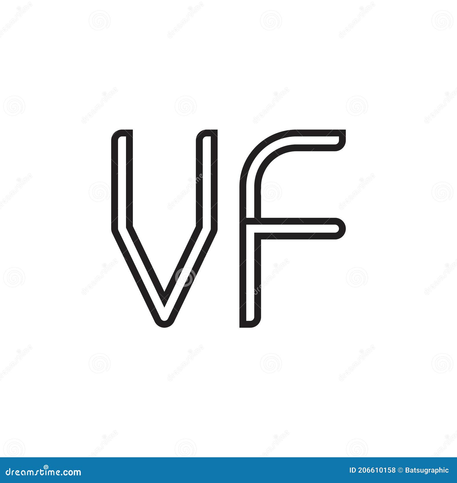 Vf Initial Letter Vector Logo Icon Stock Vector - Illustration of ...