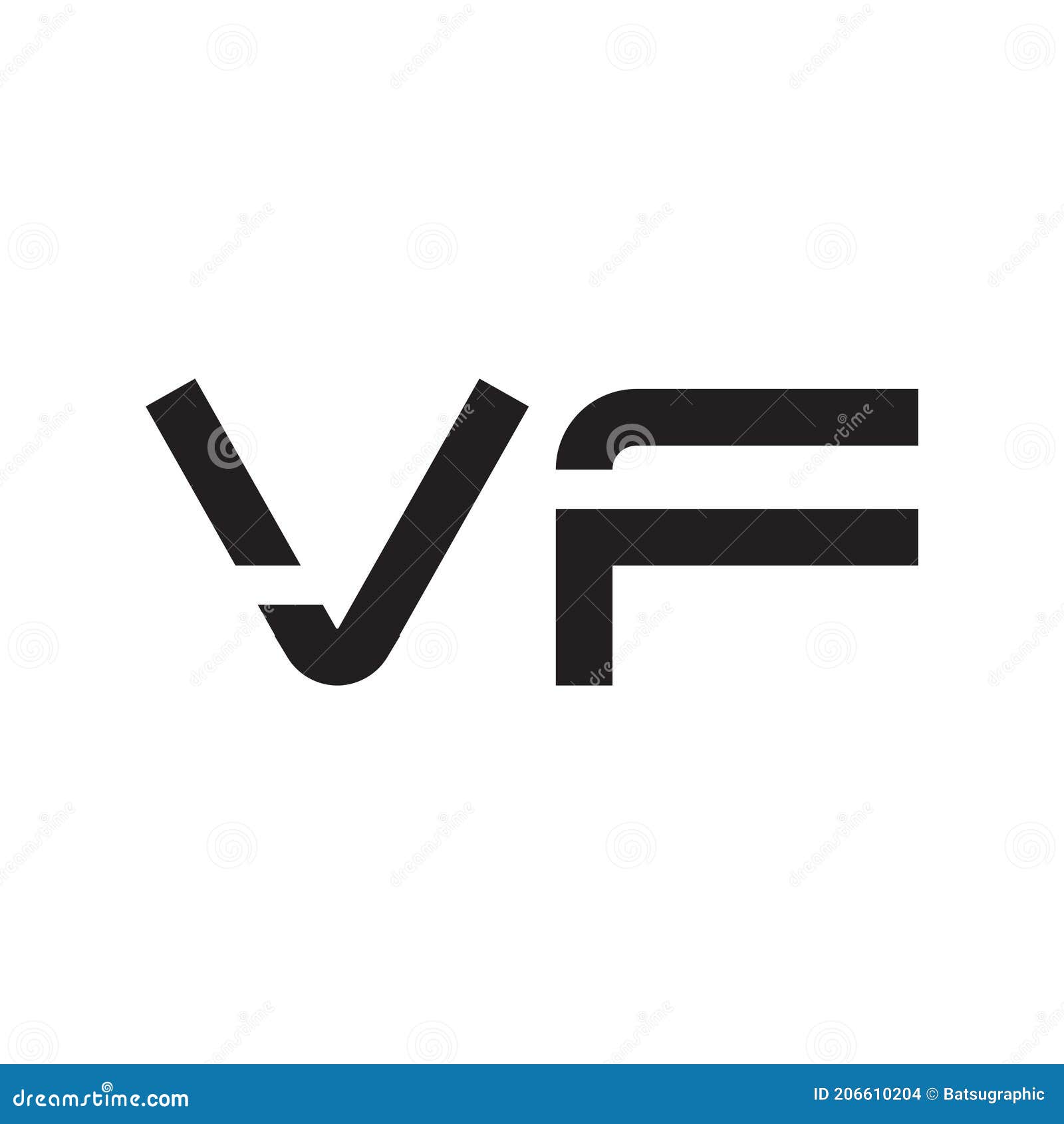 Vf Initial Letter Vector Logo Icon Stock Vector - Illustration of mark ...