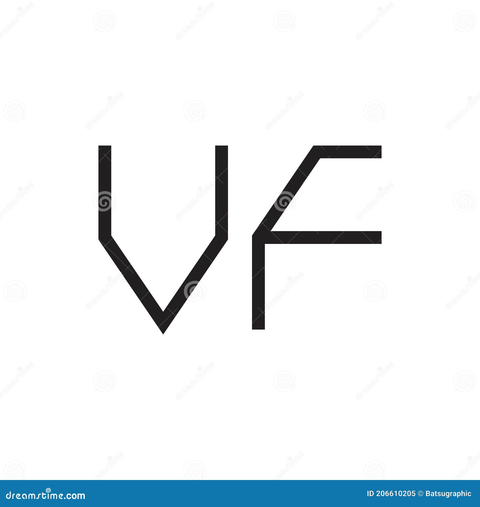 Vf Initial Letter Vector Logo Icon Stock Vector - Illustration of ...