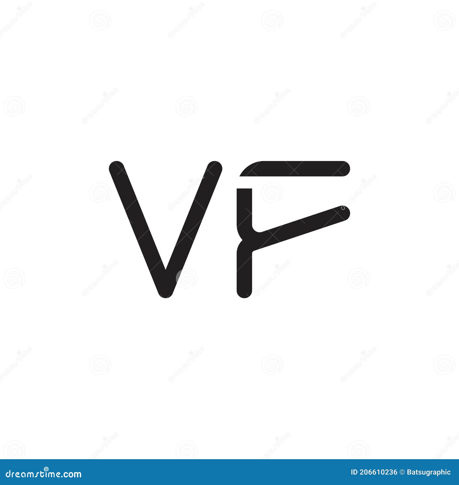 Vf Initial Letter Vector Logo Icon Stock Vector - Illustration of ...