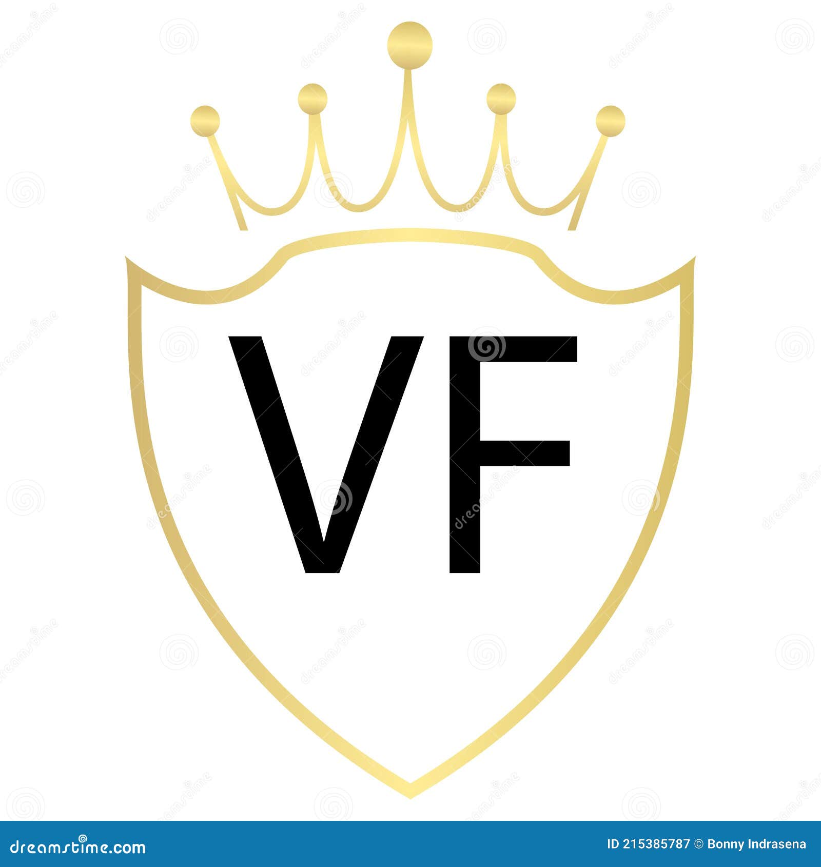 VF Letter Logo Design with Simple Style Stock Vector - Illustration of ...